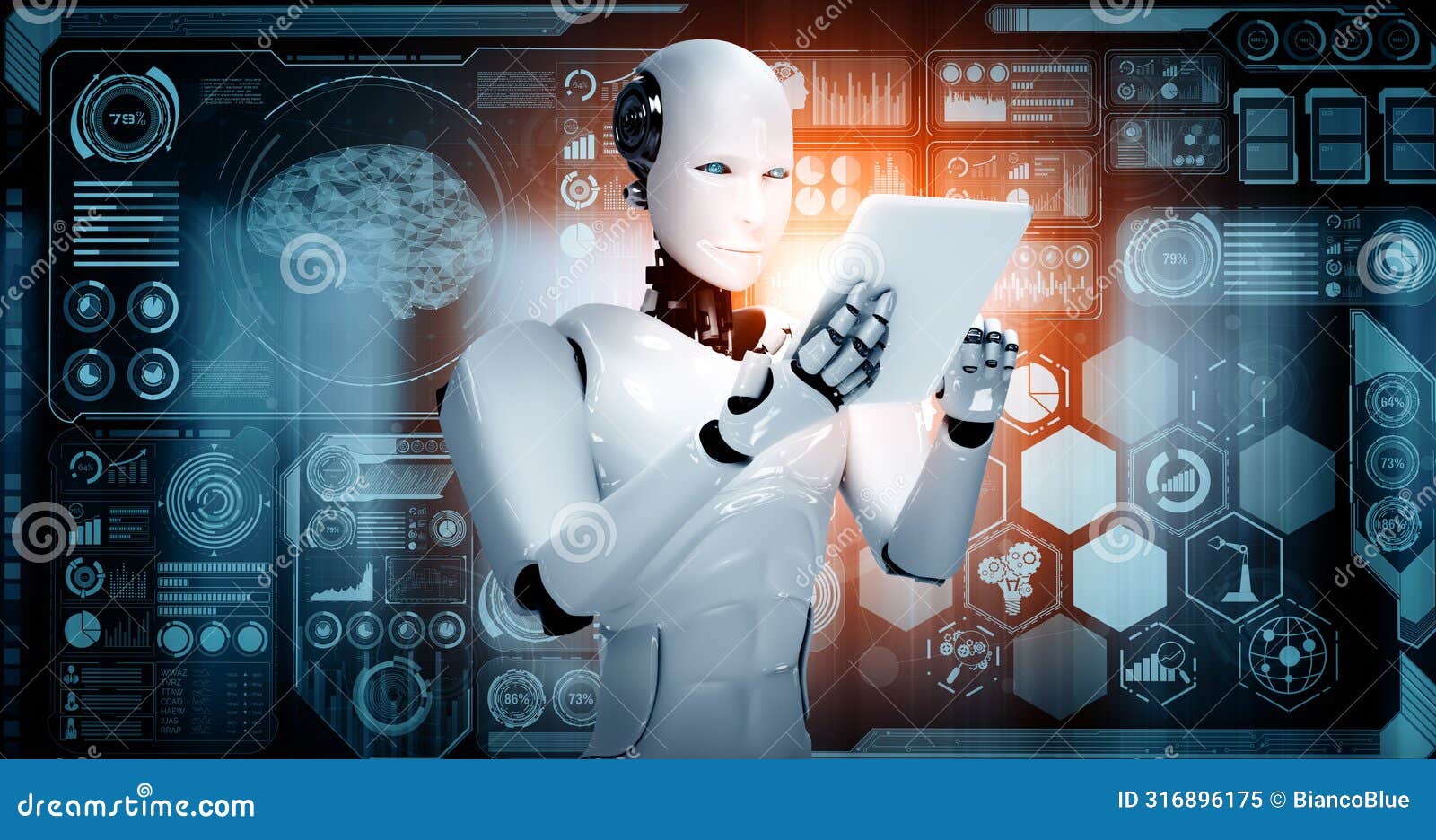 MLP Robot Humanoid Using Tablet Computer for Big Data Analytic Stock ...