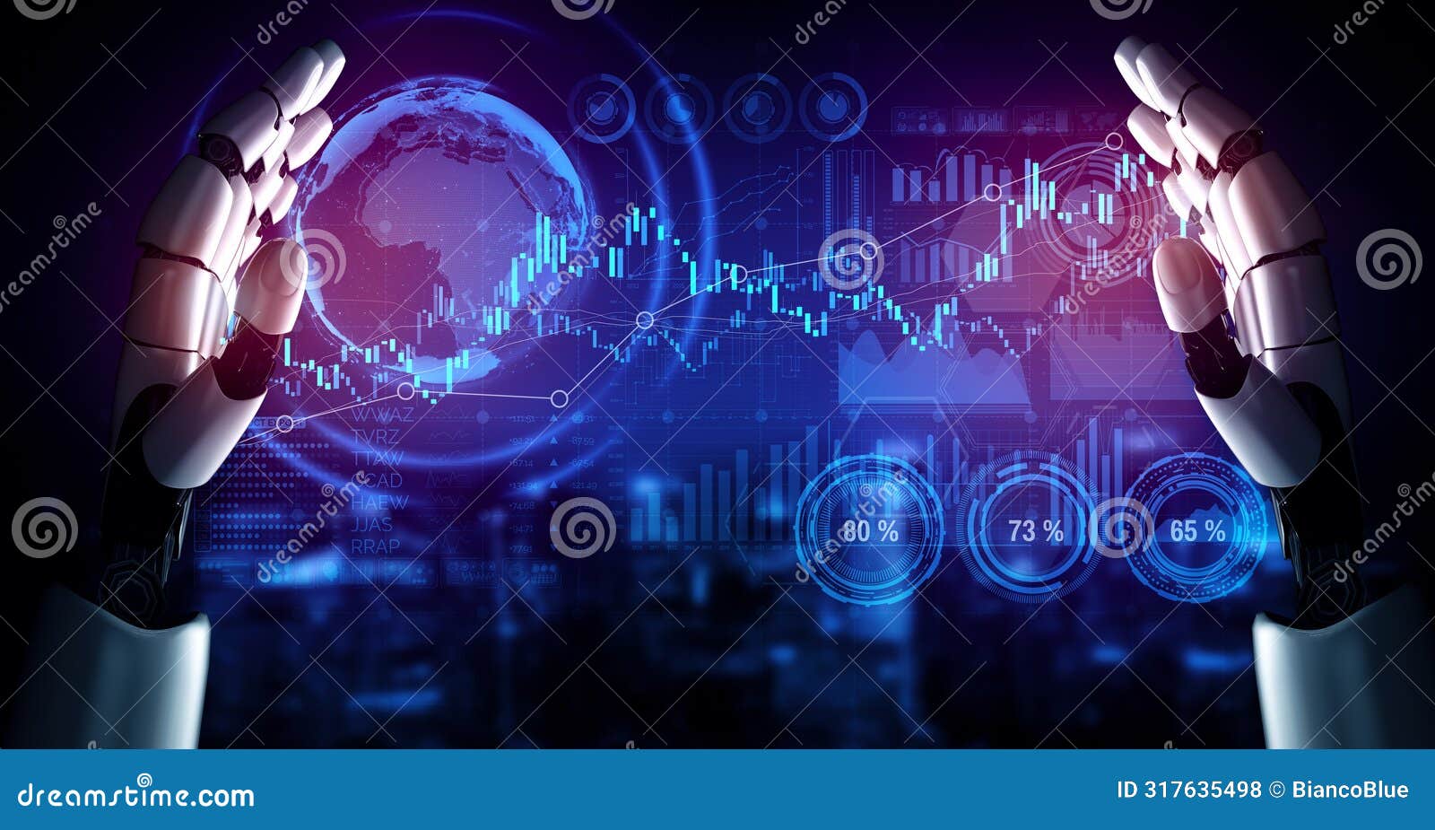 MLP Future Artificial Intelligence Robot and Cyborg. Stock Illustration ...