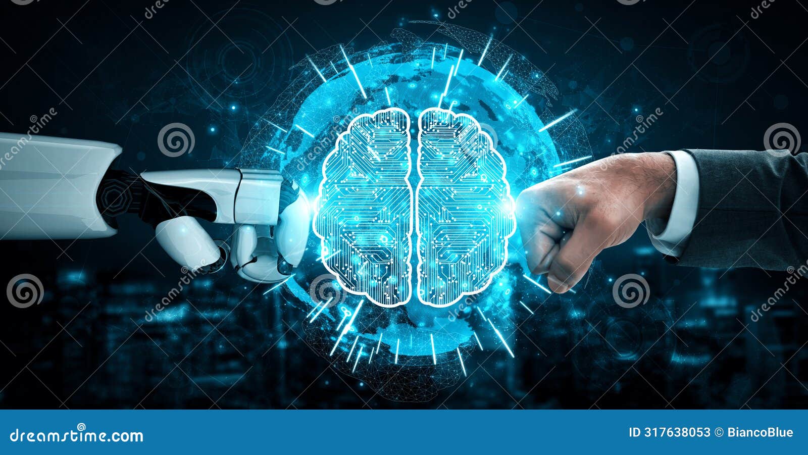 MLP Future Artificial Intelligence Robot and Cyborg. Stock Illustration - Illustration of ...