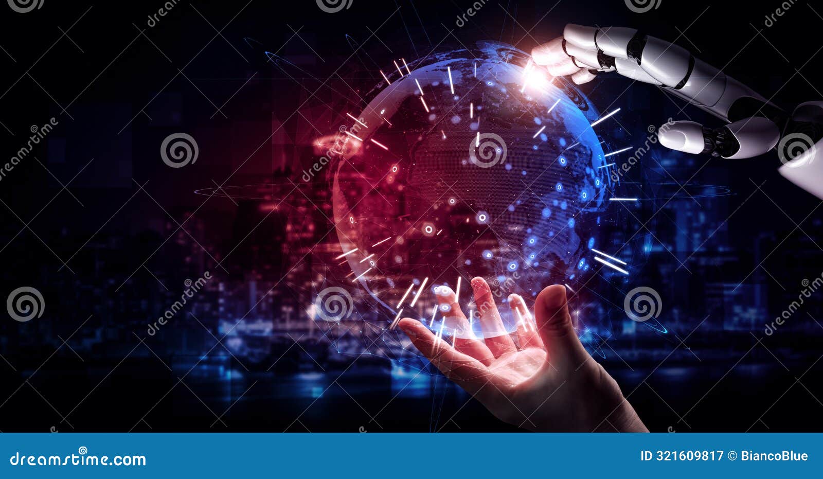 MLP Future Artificial Intelligence Robot and Cyborg. Stock Illustration ...