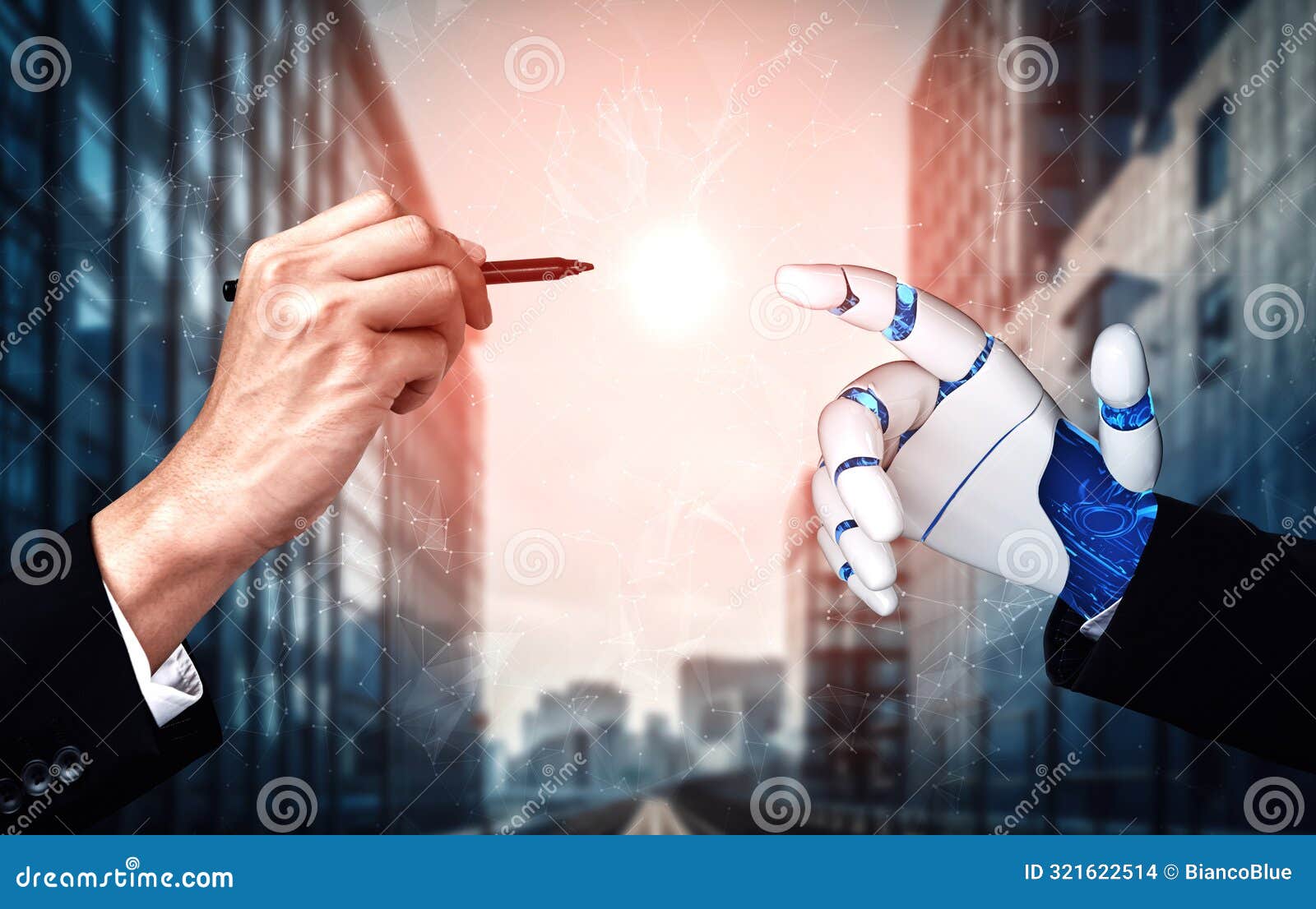 MLP Future Artificial Intelligence Robot and Cyborg. Stock Illustration ...
