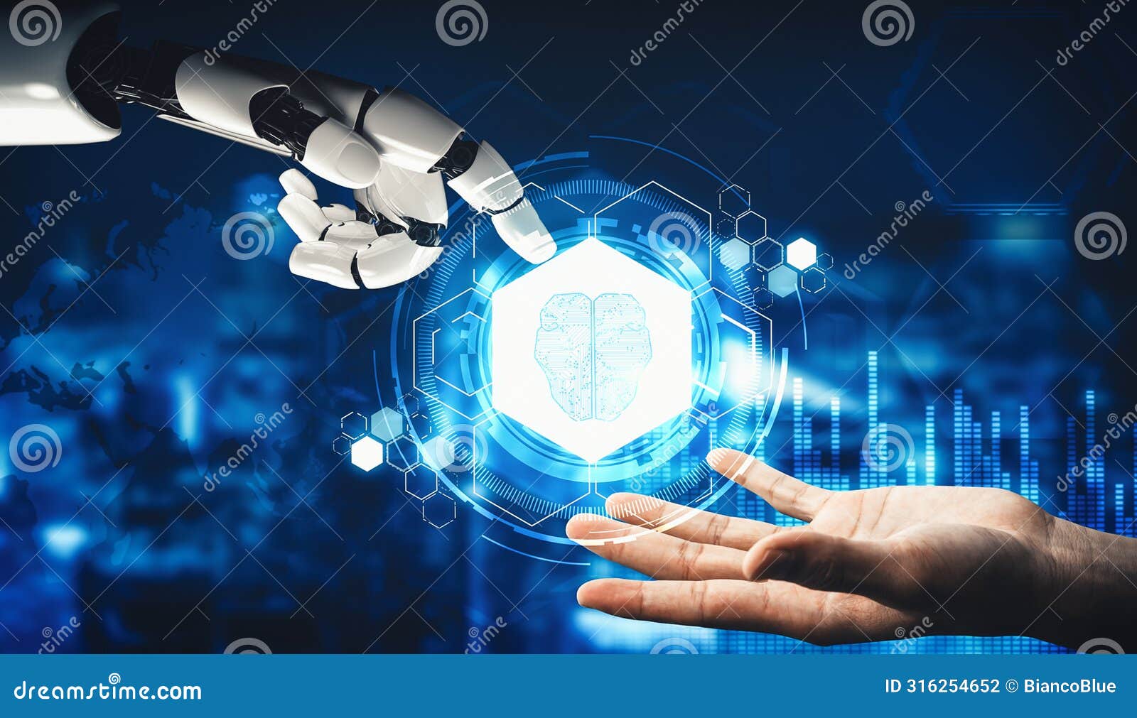 MLP Futuristic AI Thinking of Droid Robot Artificial Intelligence ...