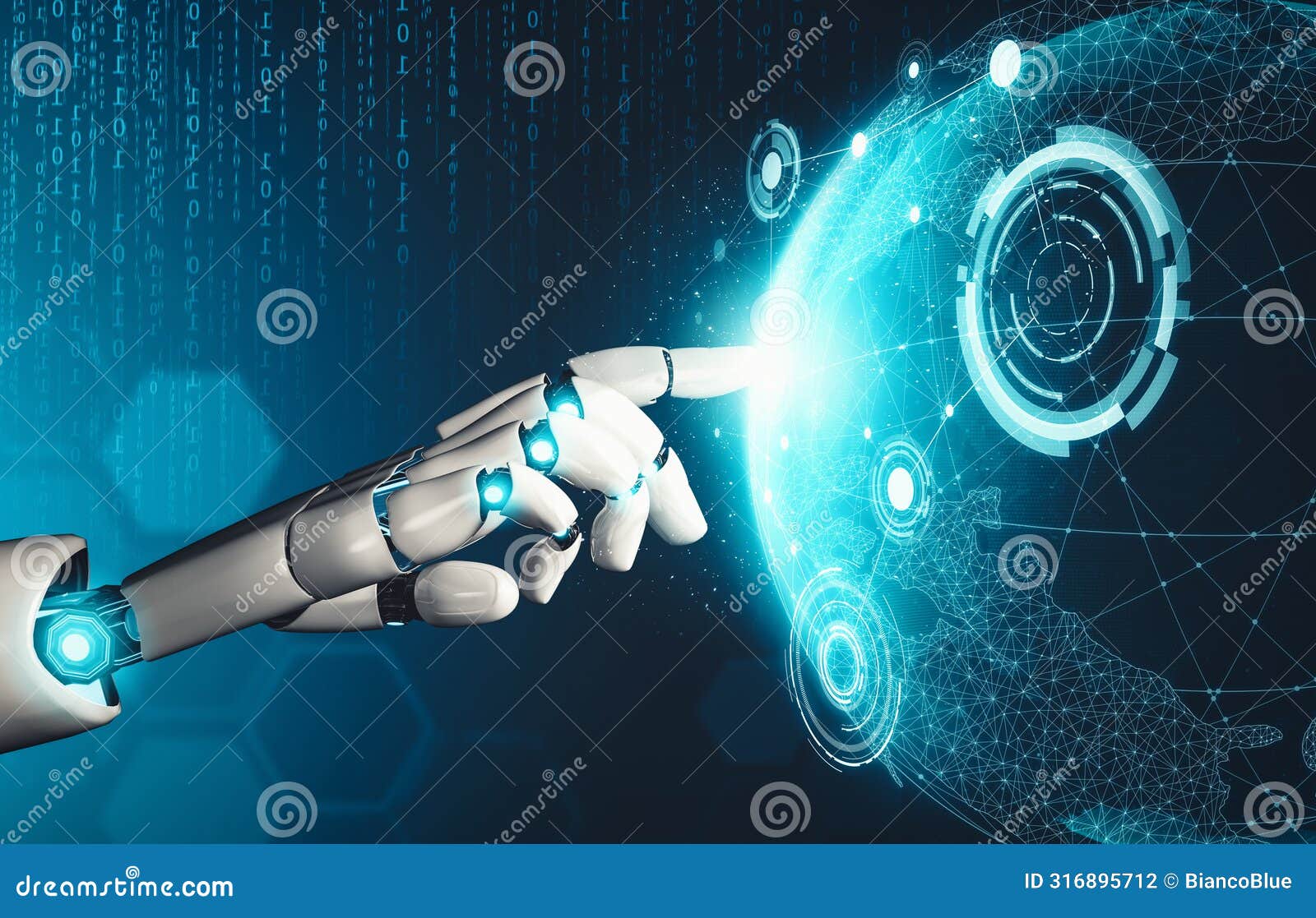 MLP Futuristic AI Thinking of Droid Robot Artificial Intelligence ...