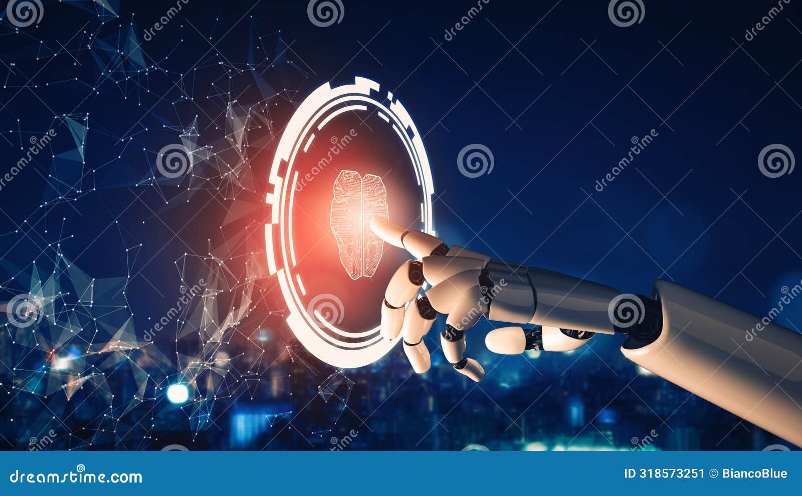 MLP Futuristic AI Thinking of Droid Robot Artificial Intelligence ...