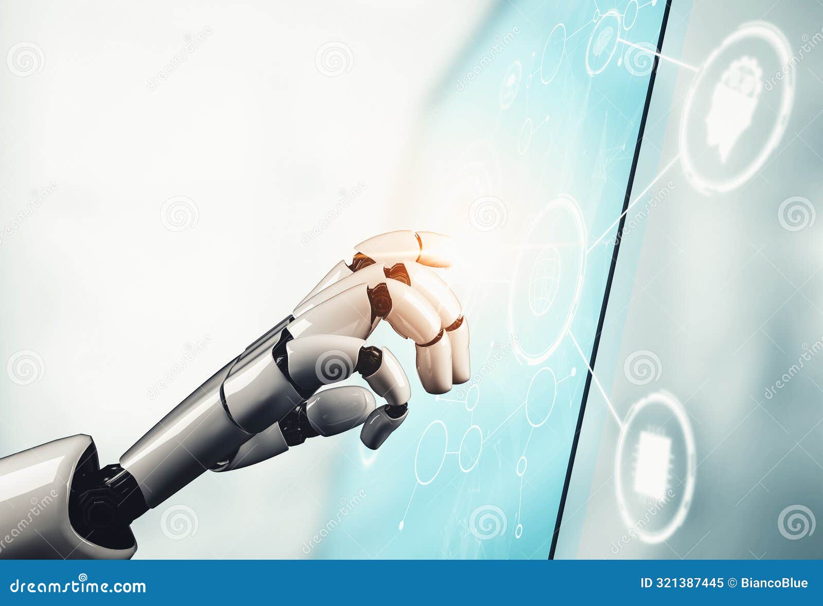 MLP Futuristic AI Thinking of Droid Robot Artificial Intelligence ...