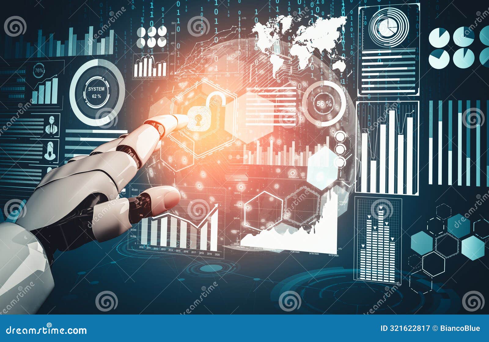 MLP Futuristic AI Thinking of Droid Robot Artificial Intelligence ...