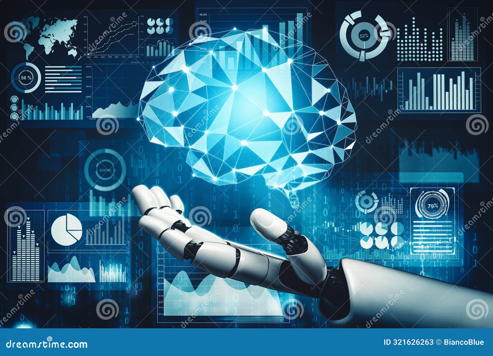 MLP Futuristic AI Thinking of Droid Robot Artificial Intelligence ...