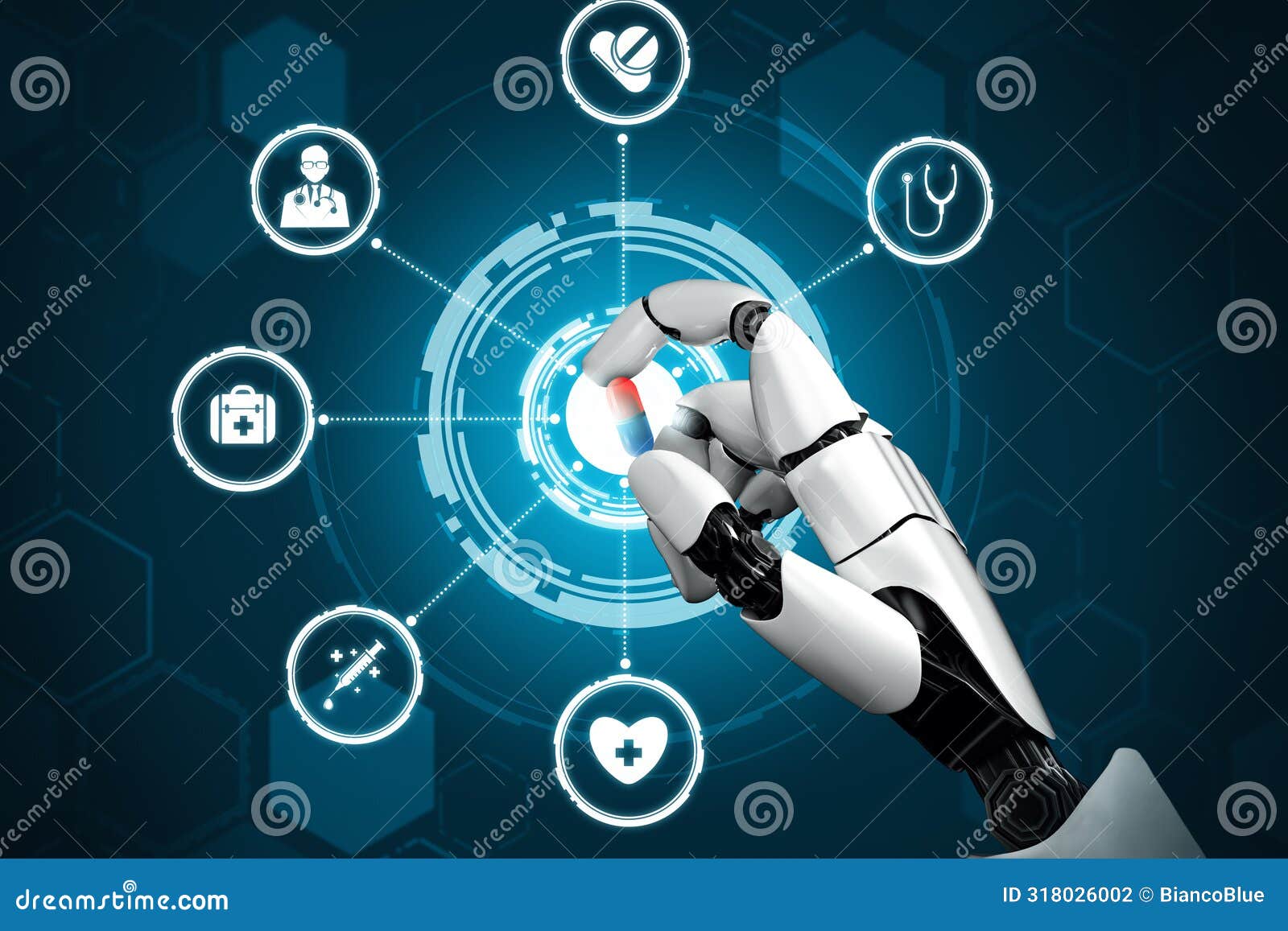 MLP 3D Rendering Medical Artificial Intelligence Robot Stock ...