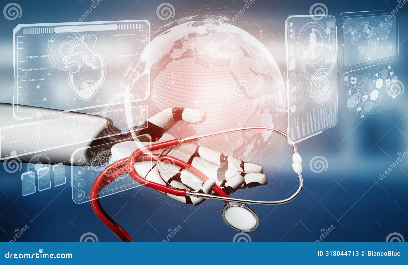 MLP 3D Rendering Medical Artificial Intelligence Robot Stock ...