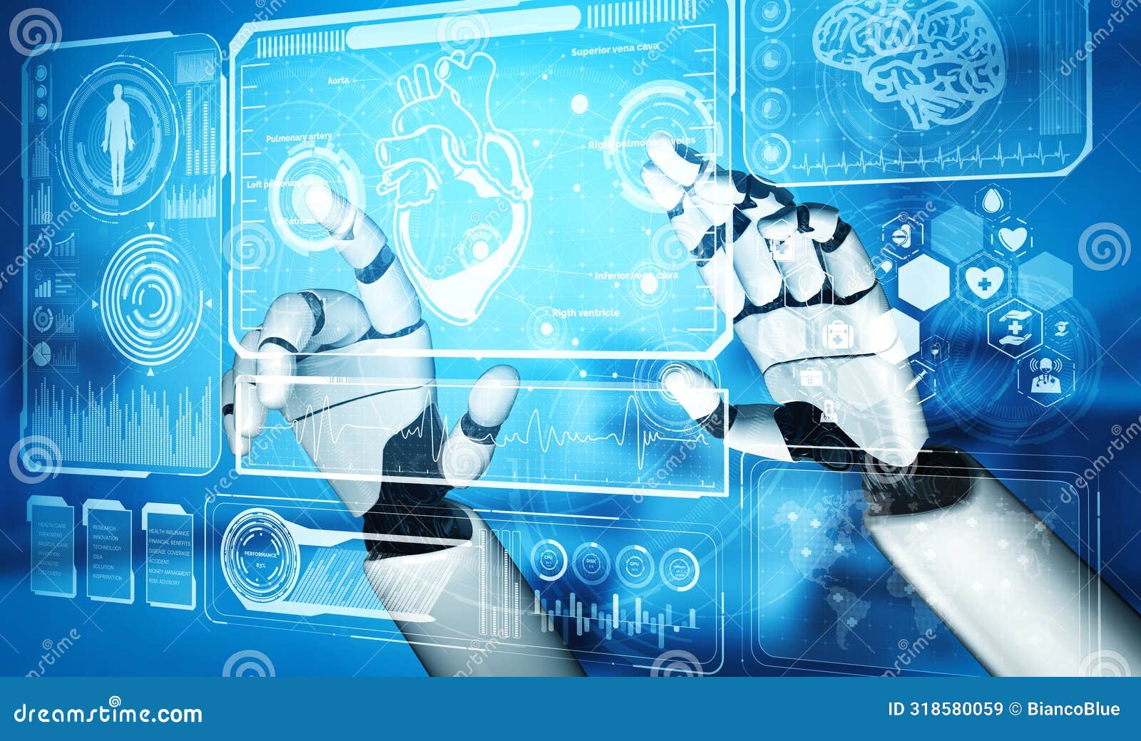 MLP 3D Rendering Medical Artificial Intelligence Robot Stock ...