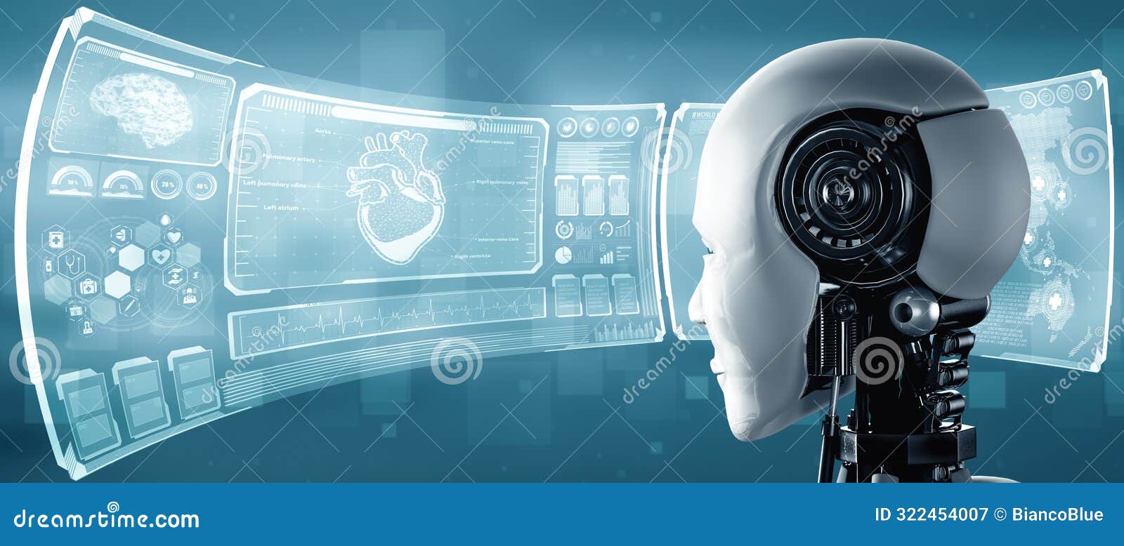 Future Medical Technology Uses AI Robots For Diagnosis. Medical ...