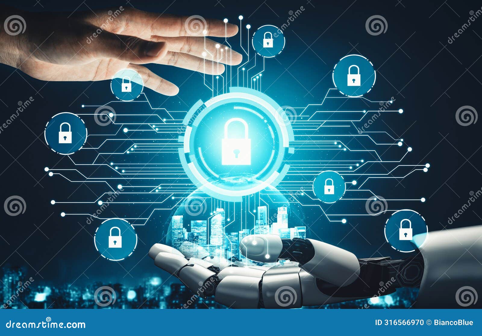 MLP Futuristic AI Thinking of Droid Robot Artificial Intelligence ...