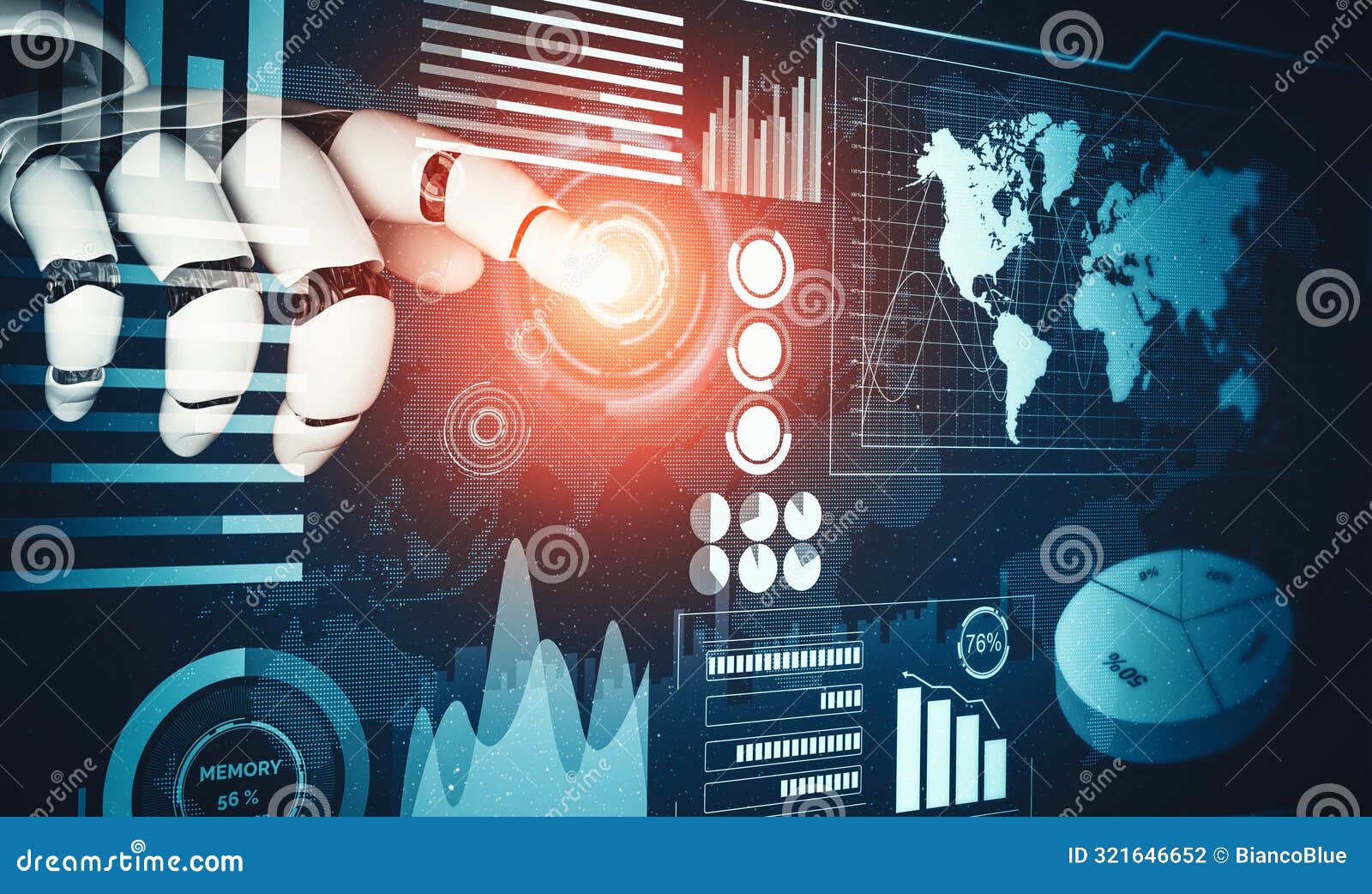 MLP Futuristic AI Thinking of Droid Robot Artificial Intelligence ...