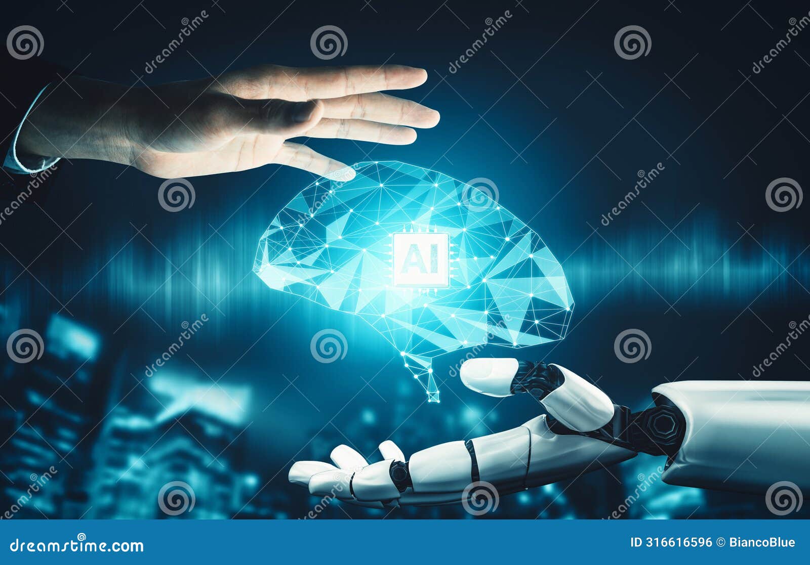 MLP Futuristic AI Thinking of Droid Robot Artificial Intelligence ...