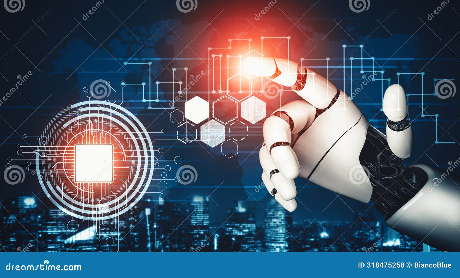 MLP Futuristic AI Thinking of Droid Robot Artificial Intelligence ...