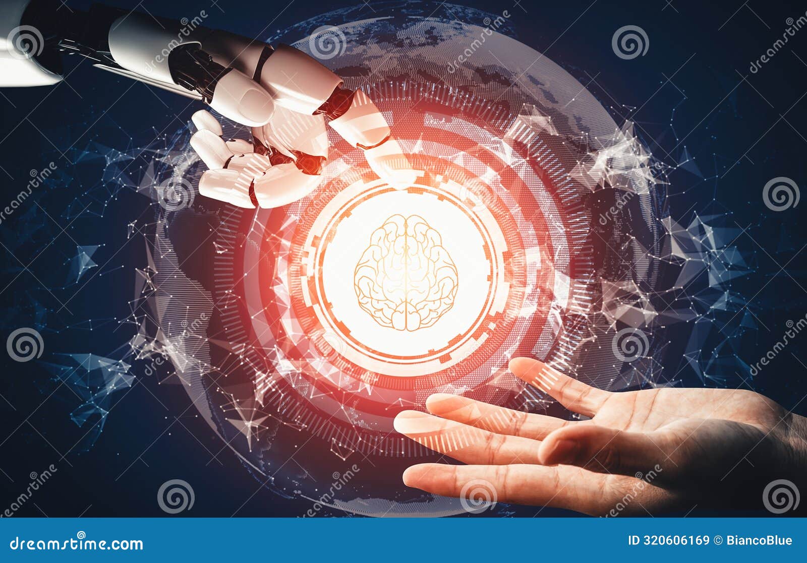 MLP Futuristic AI Thinking of Droid Robot Artificial Intelligence ...