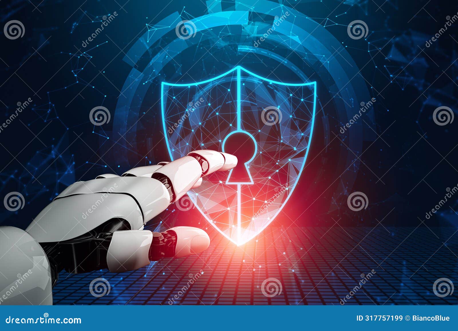 MLP Futuristic Robot Artificial Intelligence Concept. Stock ...