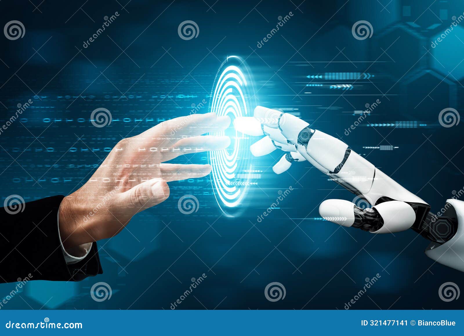 MLP Futuristic Robot Artificial Intelligence Concept. Stock ...