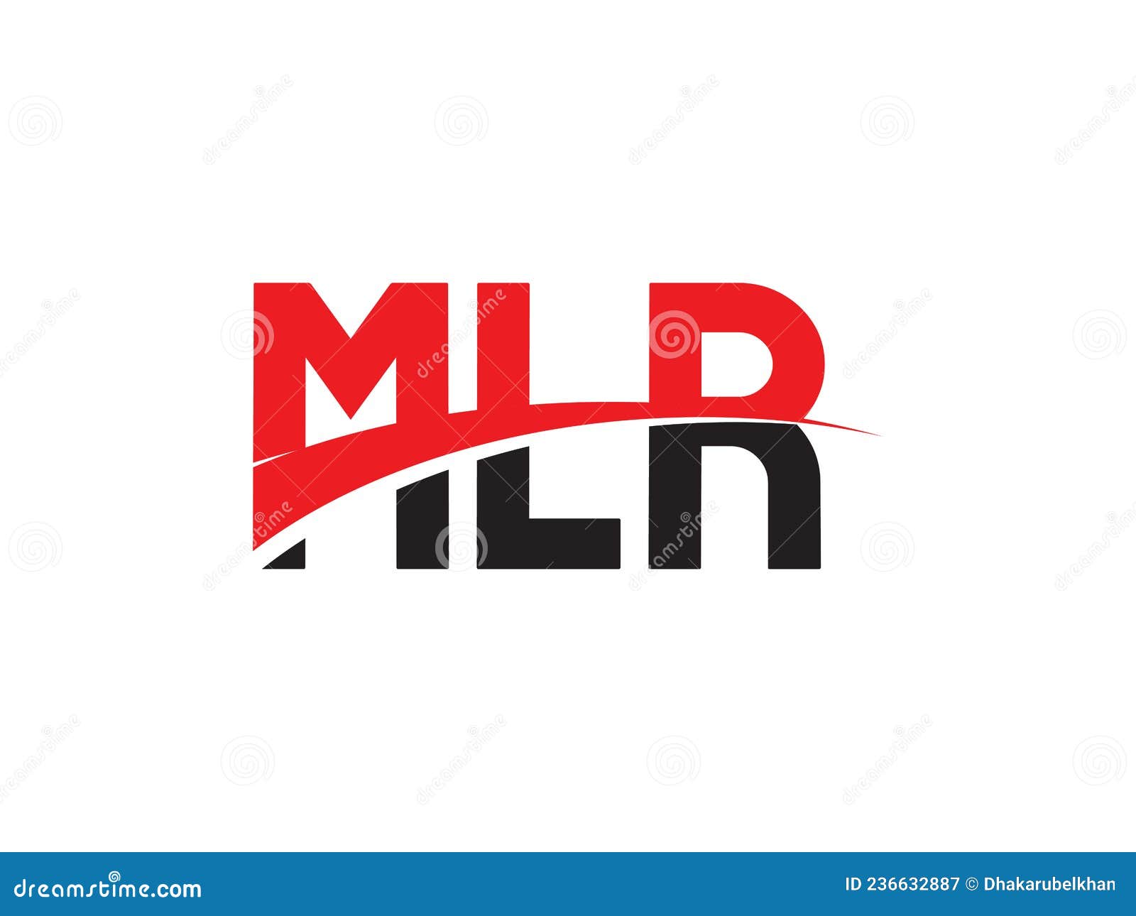 MLR Letter Initial Logo Design Stock Vector - Illustration of alphabet ...