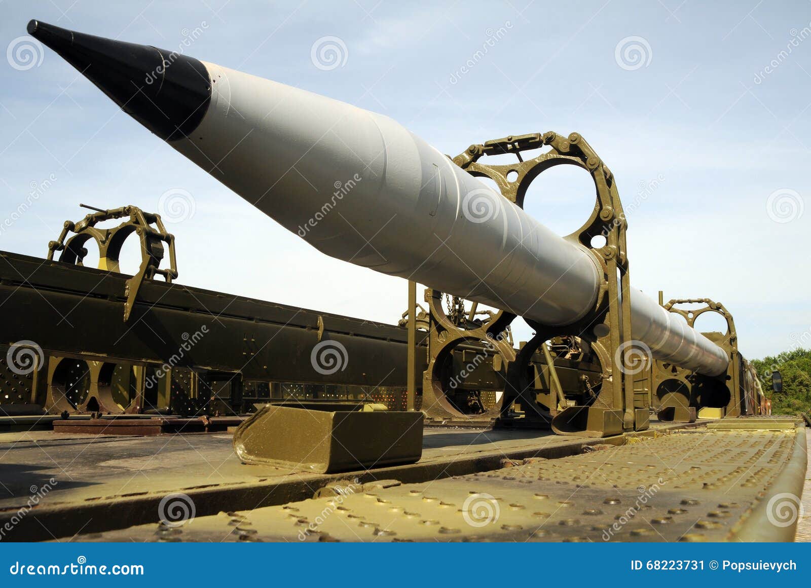 MLRS rockets stock image. Image of weapons, loading, green - 68223731