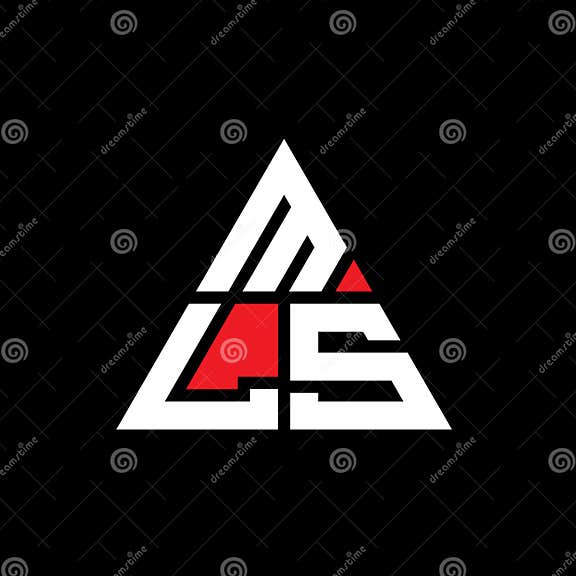MLS Triangle Letter Logo Design with Triangle Shape. MLS Triangle Logo ...