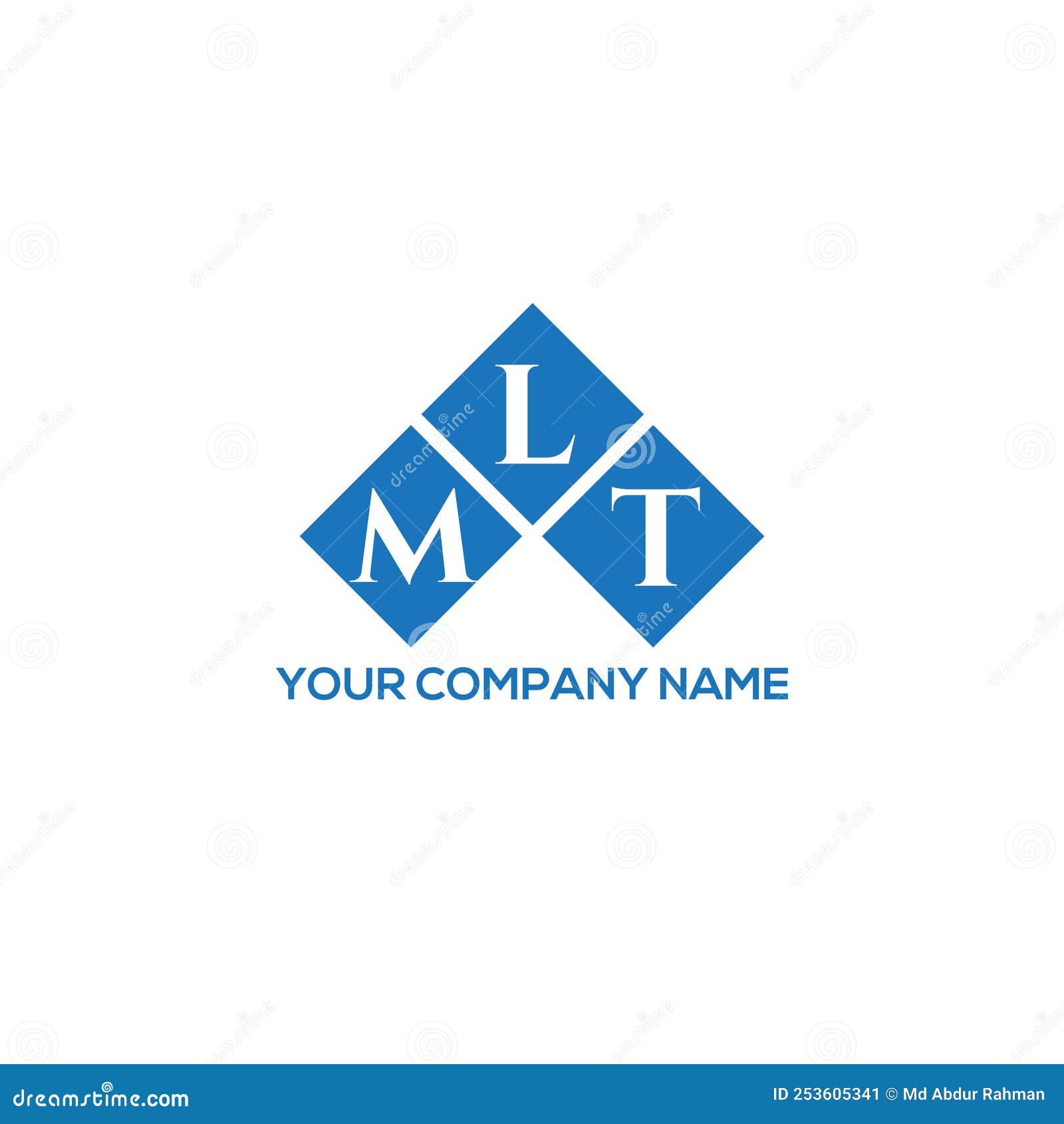 MLT Letter Logo Design on WHITE Background. MLT Creative Initials ...