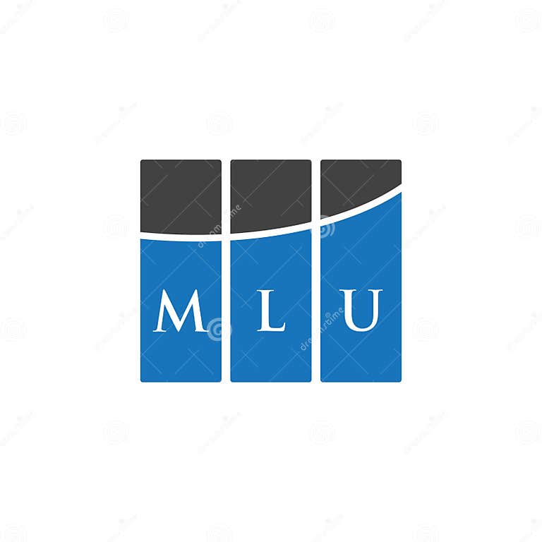 MLU Letter Logo Design on WHITE Background. MLU Creative Initials ...
