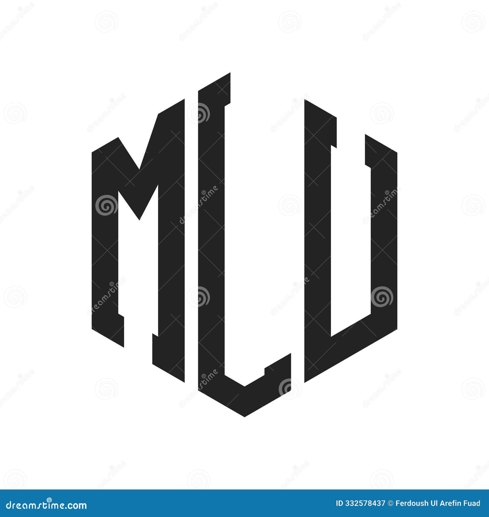 MLU Logo Design. Initial Letter MLU Monogram Logo Using Hexagon Shape ...