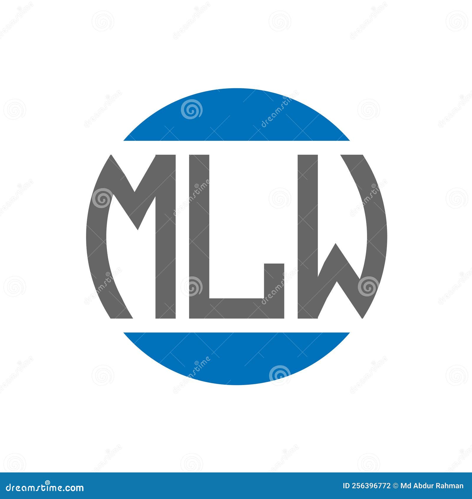 MLW Letter Logo Design on White Background. MLW Creative Initials ...