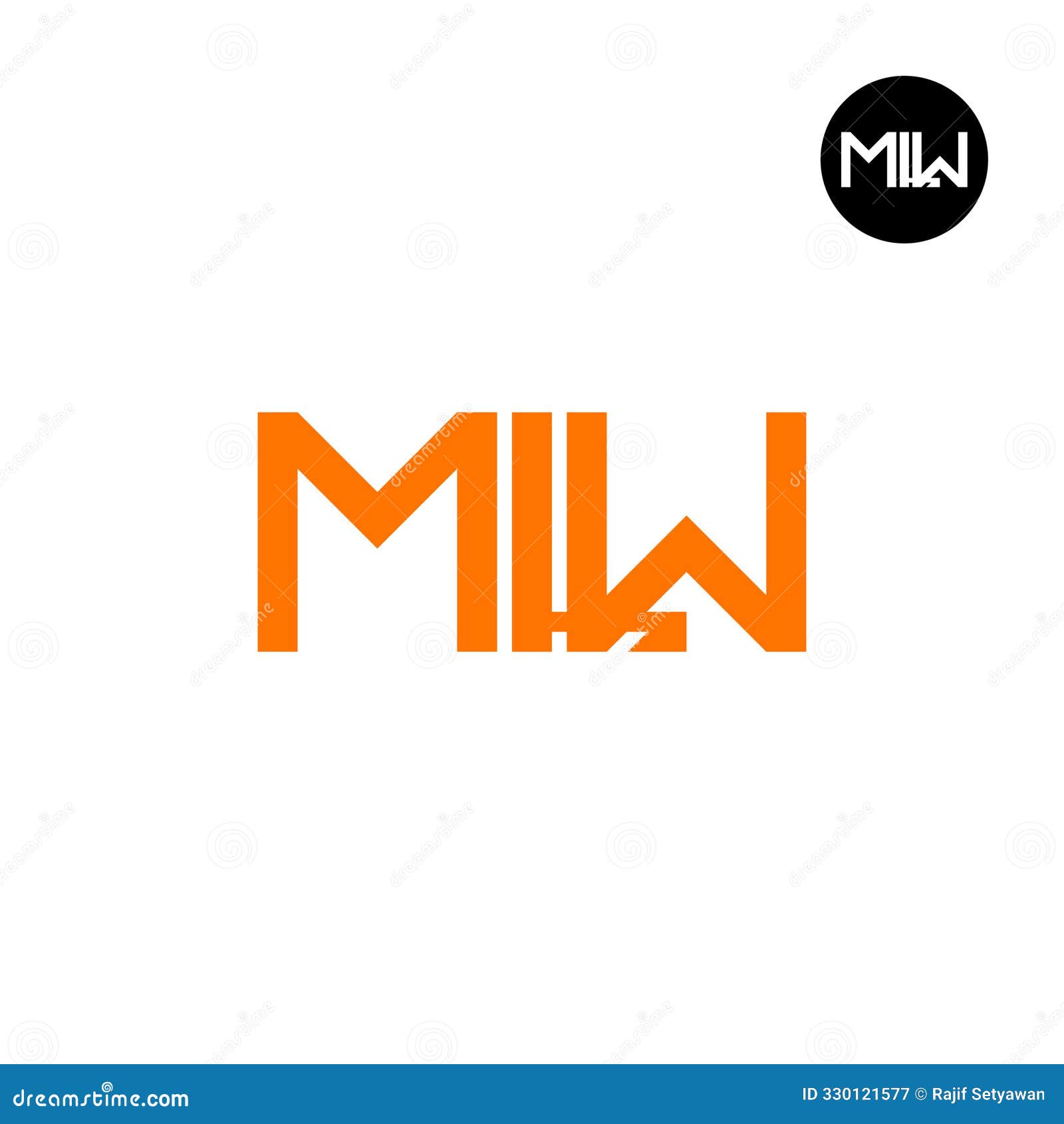 MLW Logo Letter Monogram Design Stock Vector - Illustration of simple ...
