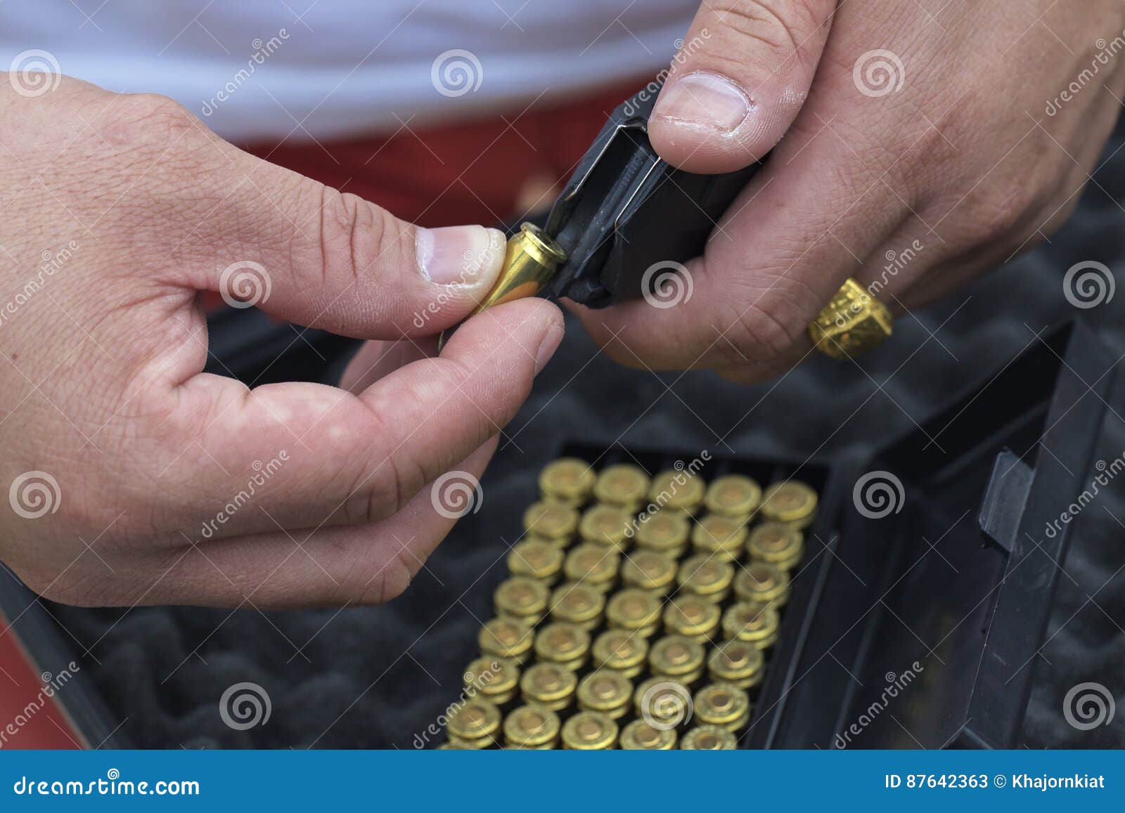 9 mm ammunition stock image. Image of motion, weapon - 87642363