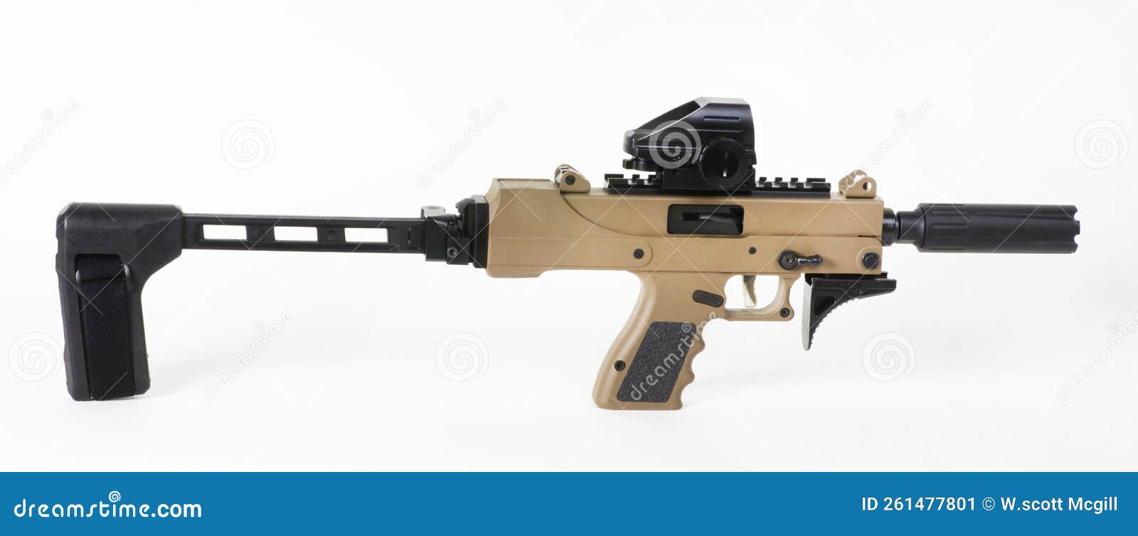 9mm Auto Pistol stock image. Image of barrel, full, pistol - 261477801