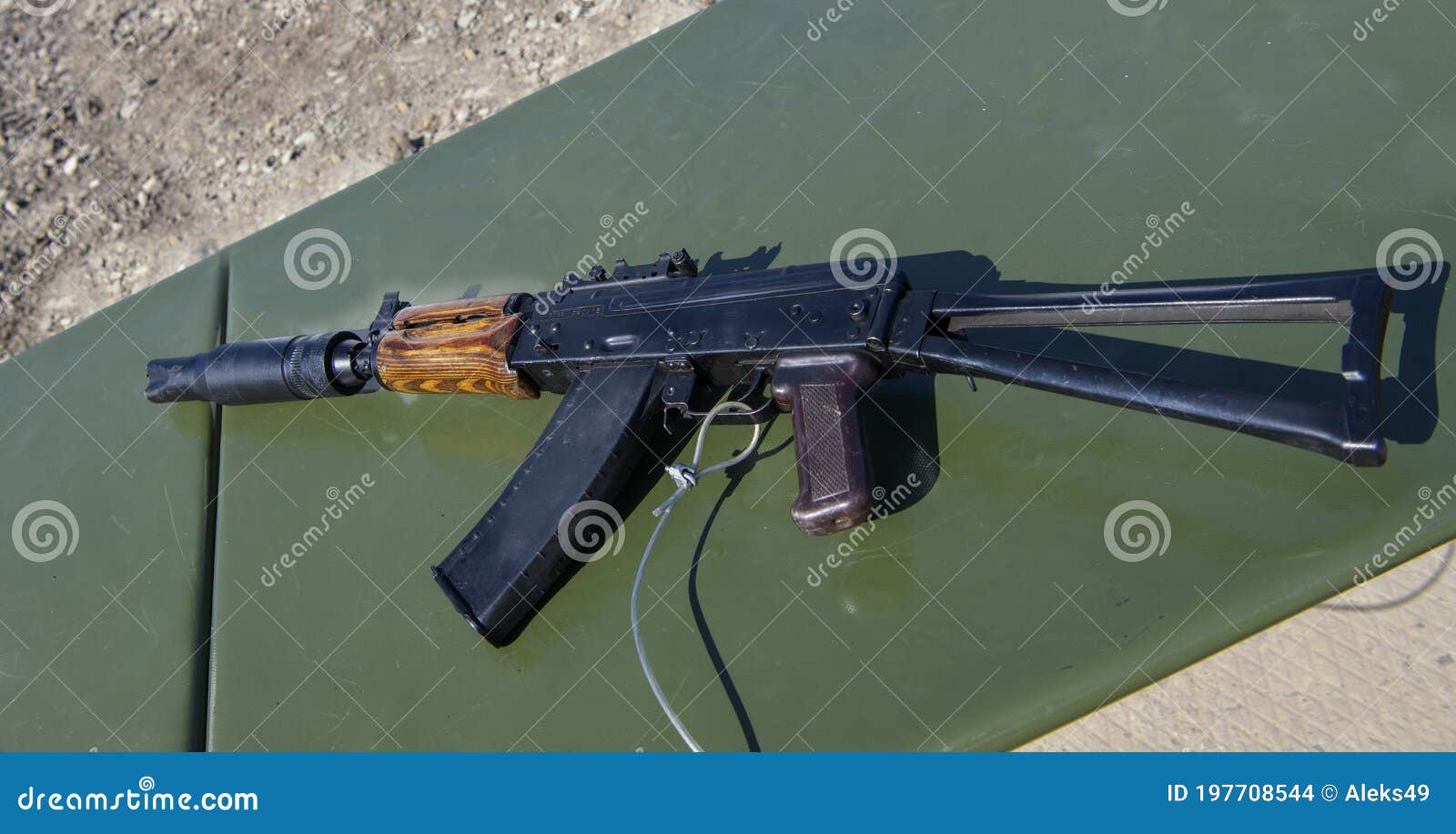 5.45 Mm Automatic Machine AKS-74 UB Stock Photo - Image of launcher ...