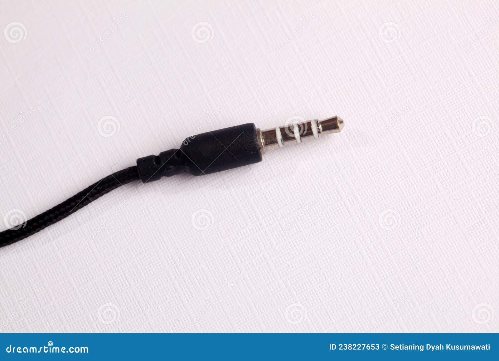 3.5 Mm Aux Audio Jack Isolated on a White Background Stock Image ...