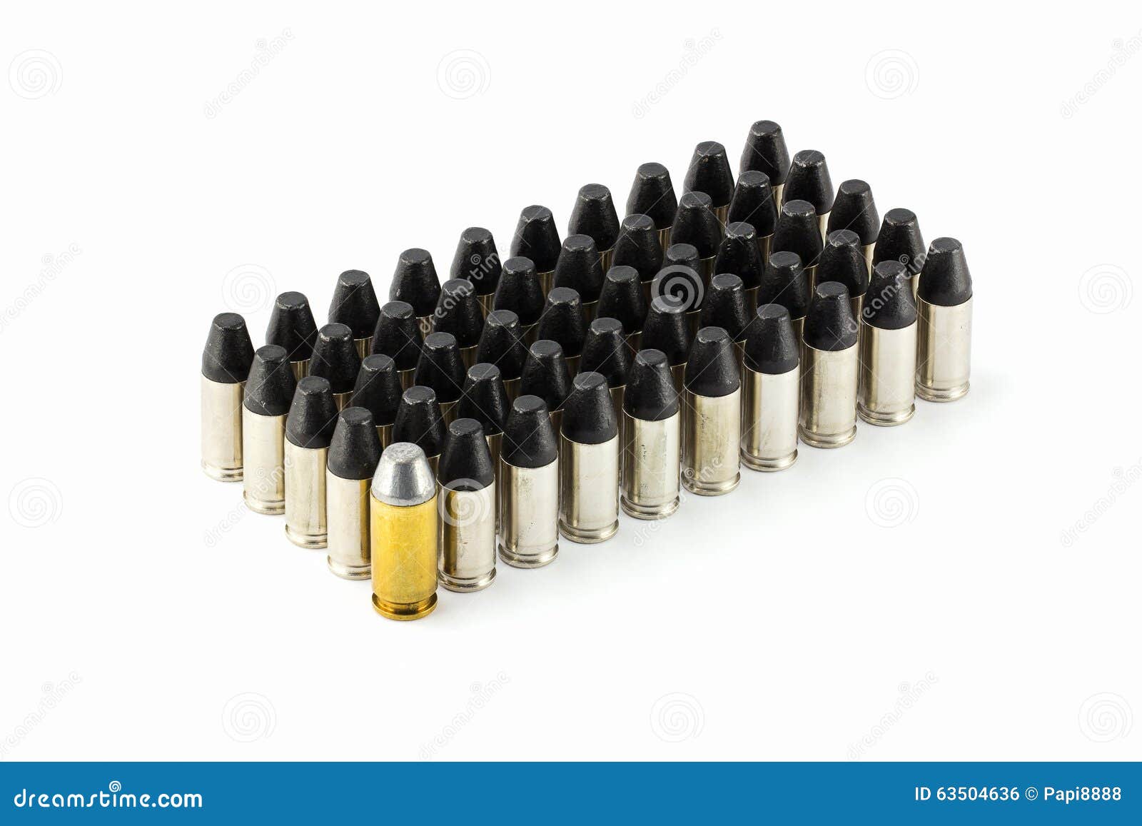9mm Bullet for Gun Isolated on White Background Stack Image Stock Photo ...