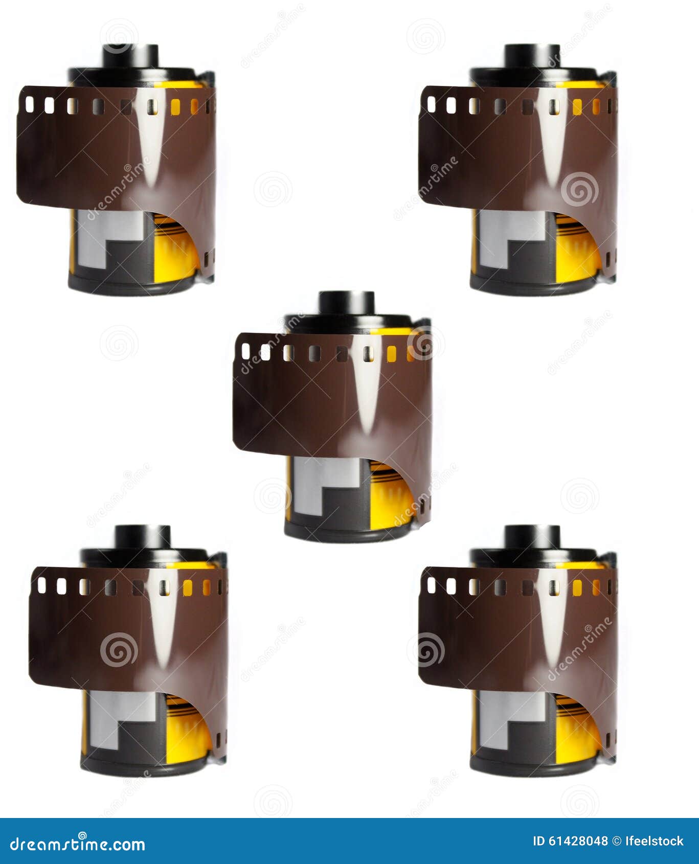 35 Mm Camera Films on White Stock Photo - Image of photograph ...