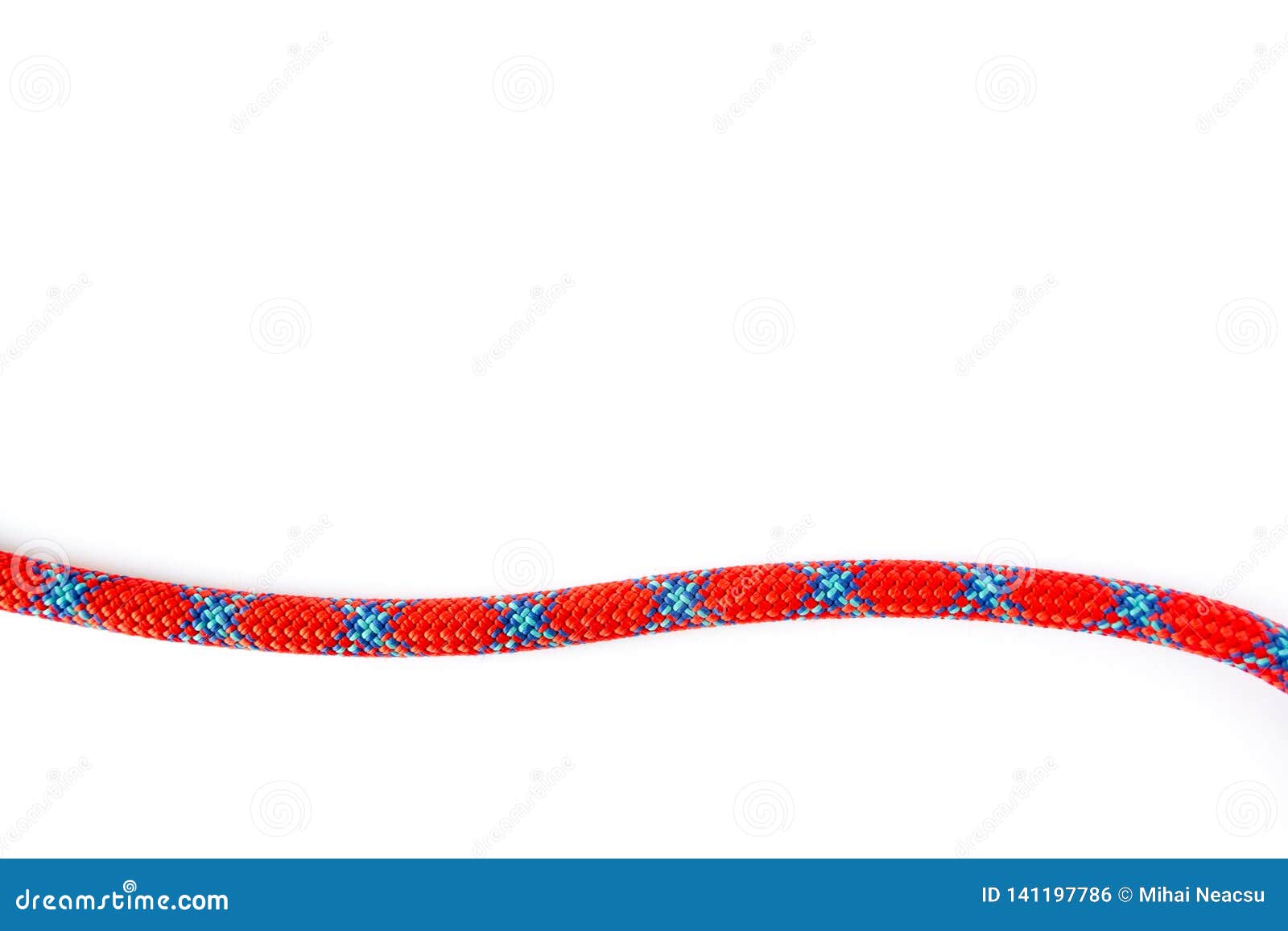 9.8 Mm Climbing Rope Strand, Isolated on White Background. String of ...