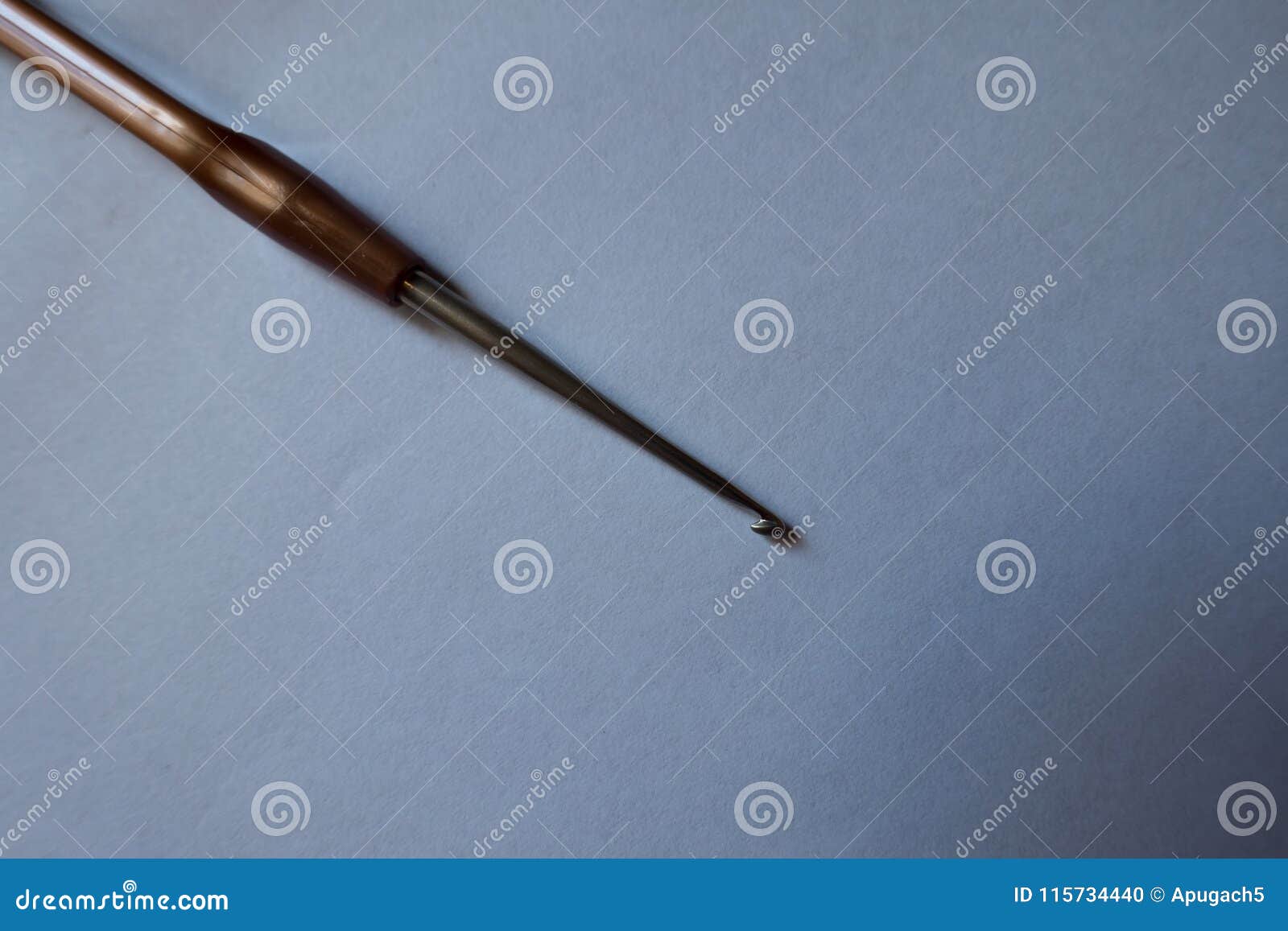 1.5 Mm Crochet Hook with Brown Handle Stock Photo - Image of shaft ...