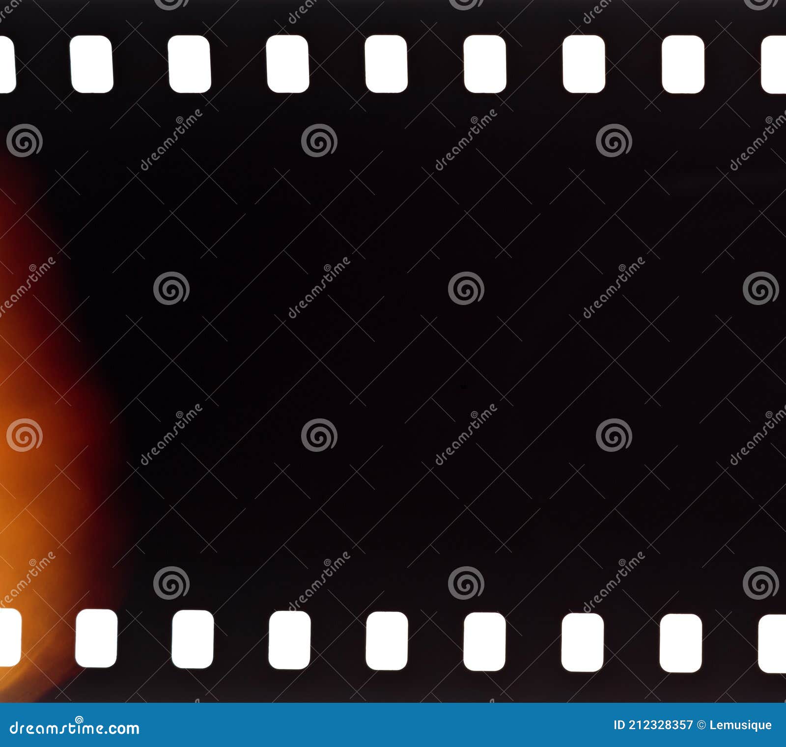 35 Mm Film Frame with Color Flare Stock Image - Image of texture ...