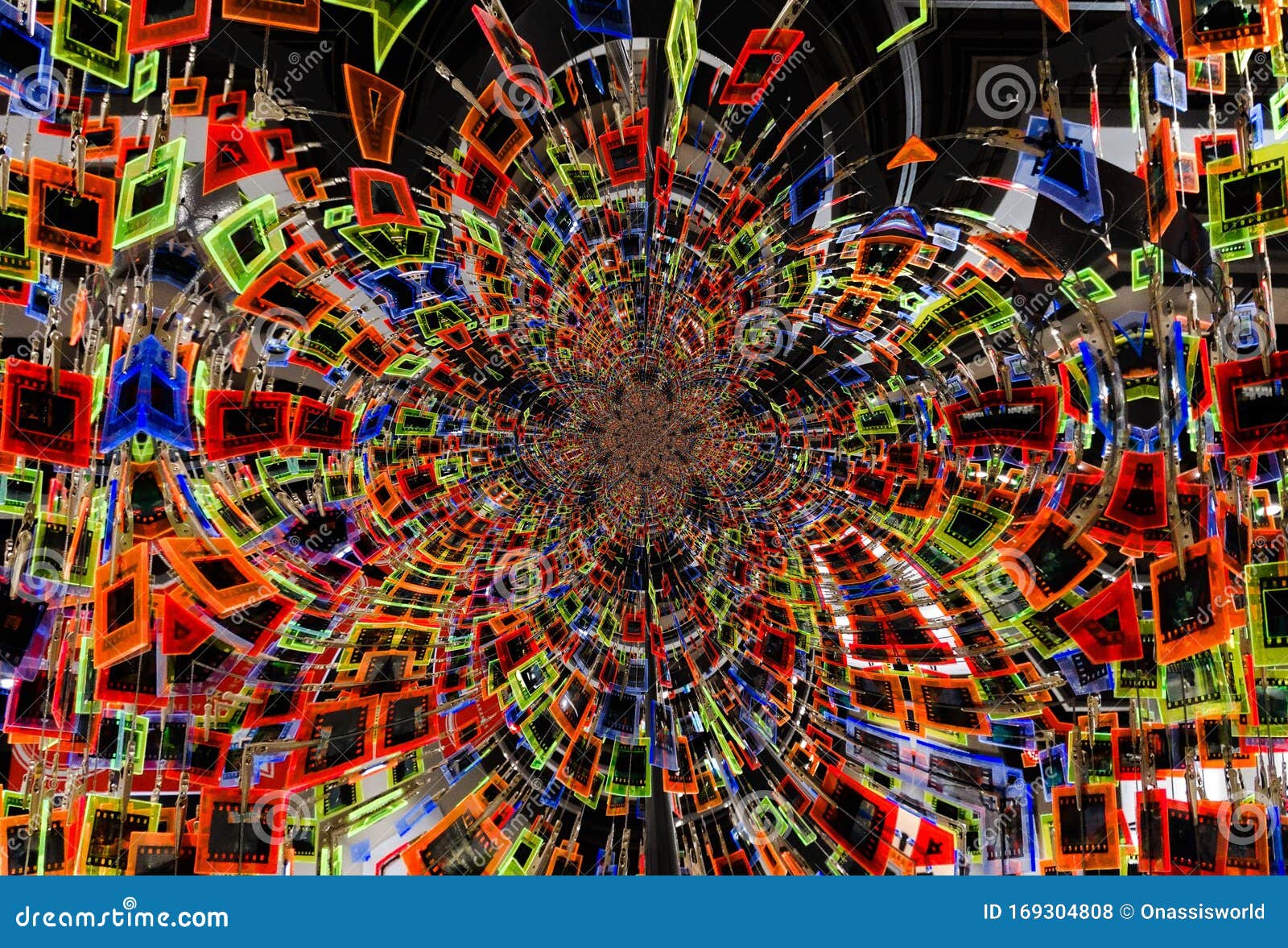 35mm Film Frames Abstract Art Background Stock Illustration ...