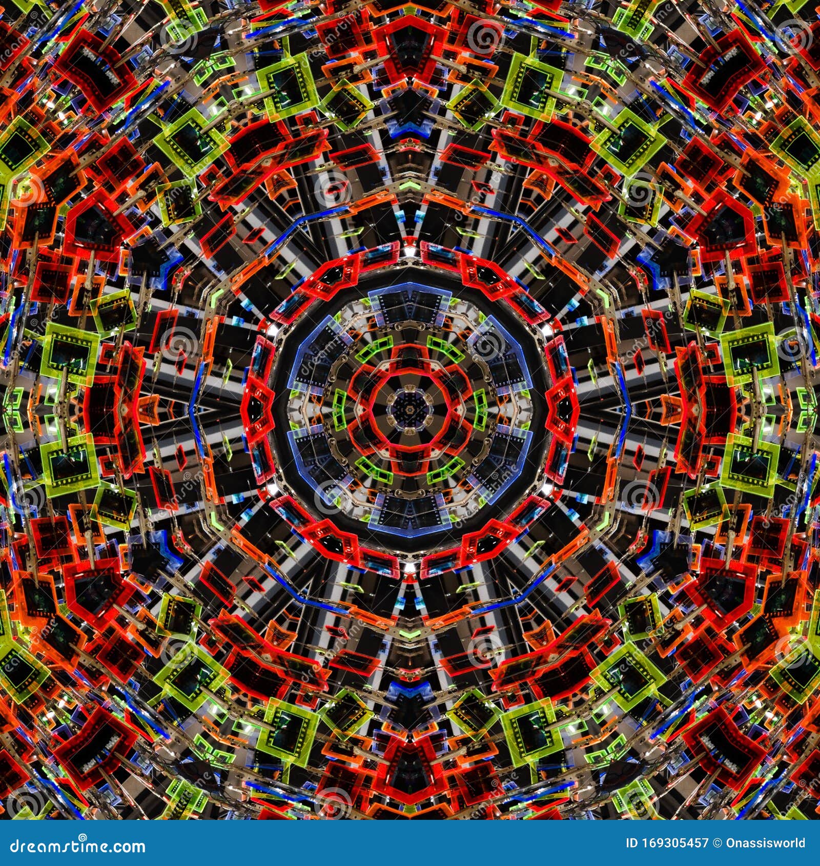 35mm Film Frames Abstract Art Background Stock Illustration ...