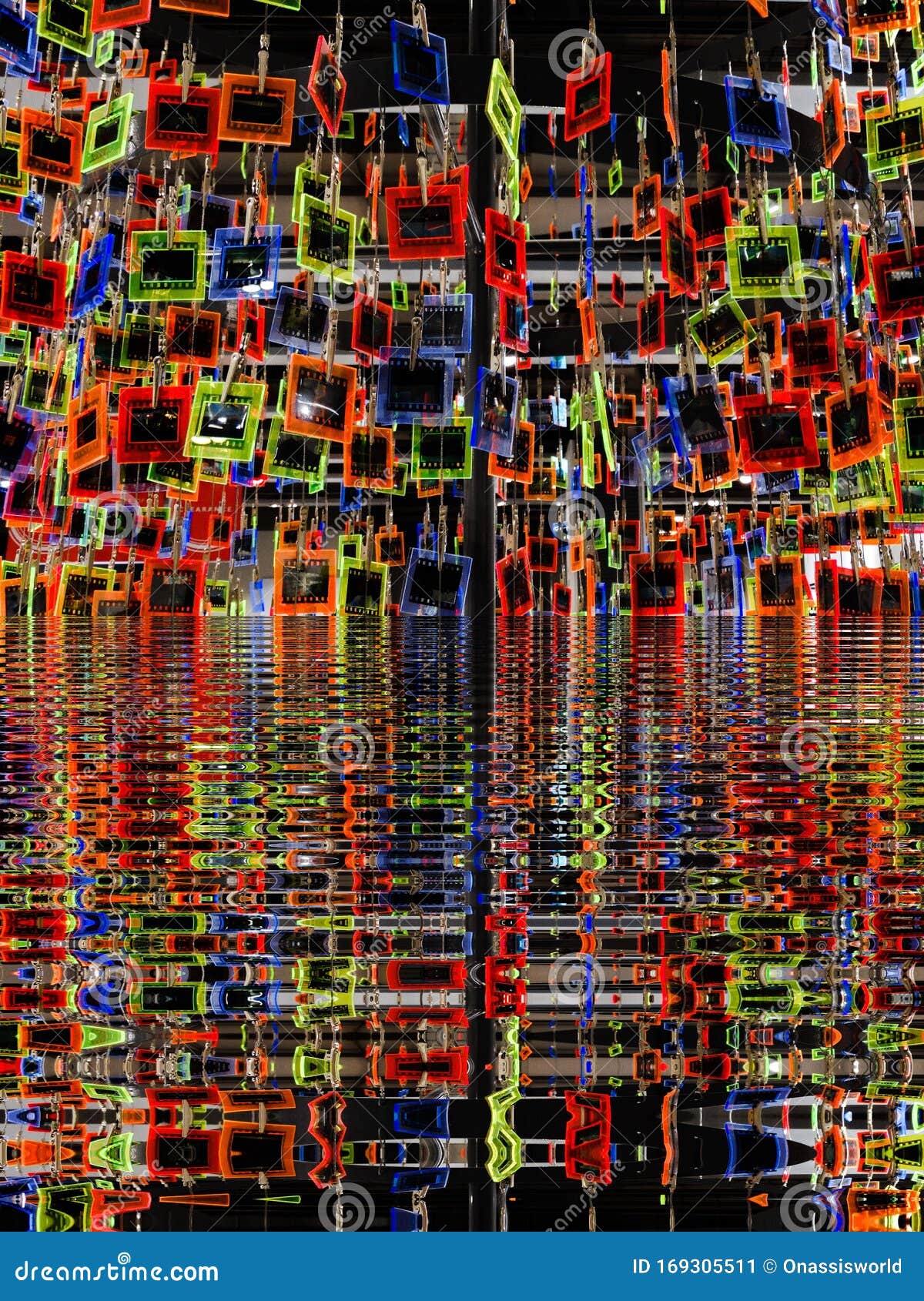 35mm Film Frames Abstract Art Background Stock Illustration ...