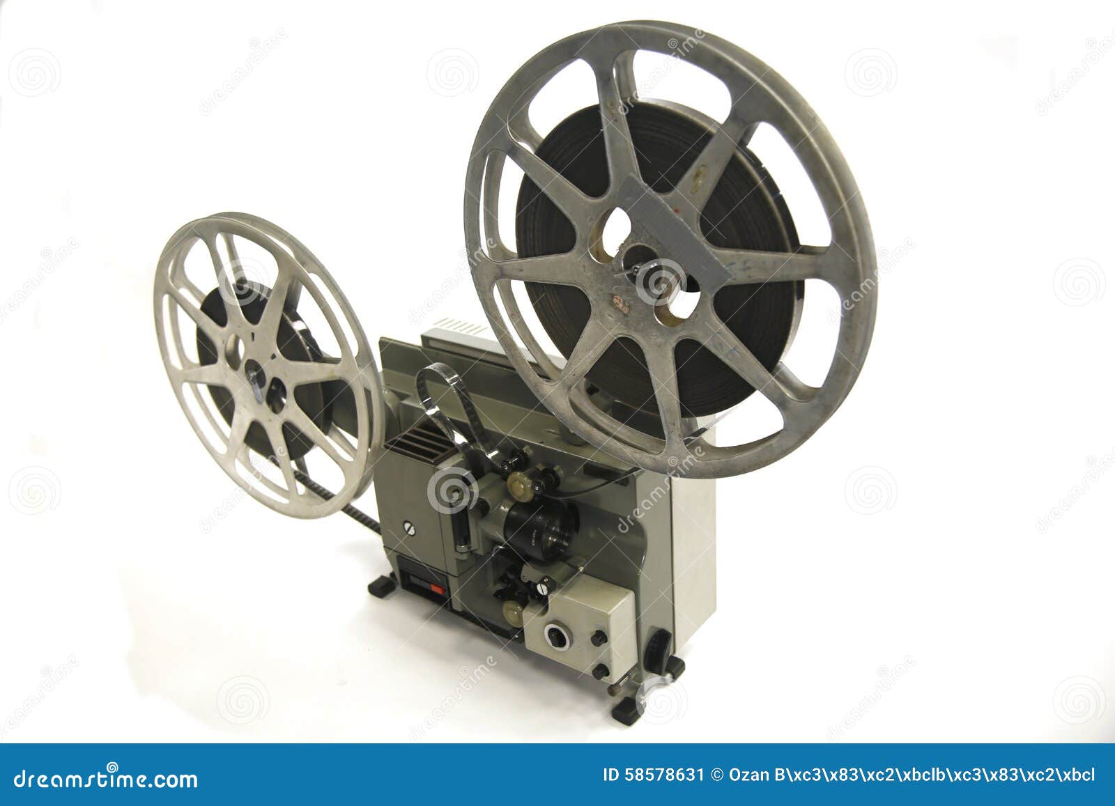 16mm Film Projector stock image. Image of camera, indoors - 58578631