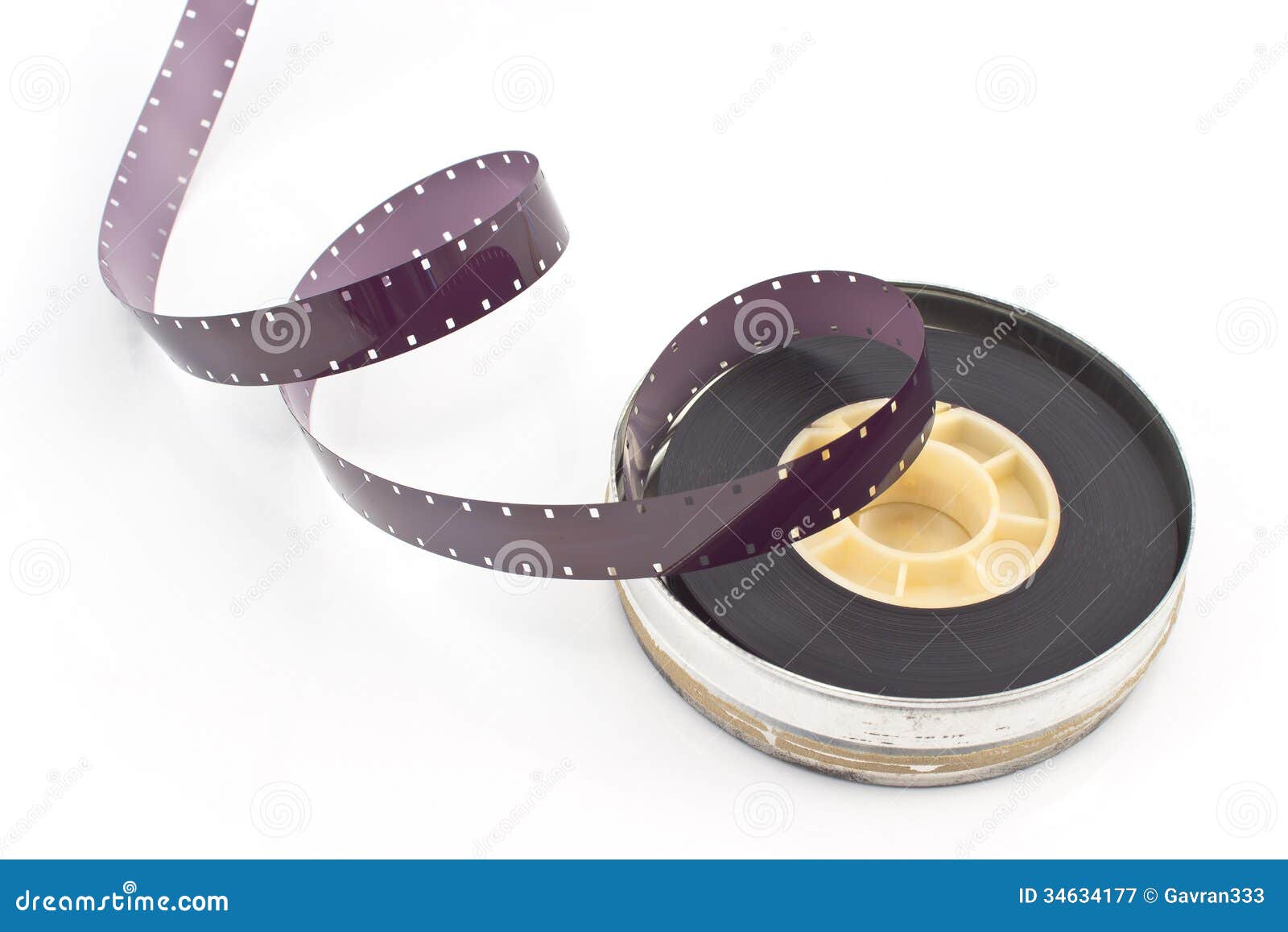 16mm film reel stock image. Image of equipment, movie - 34634177
