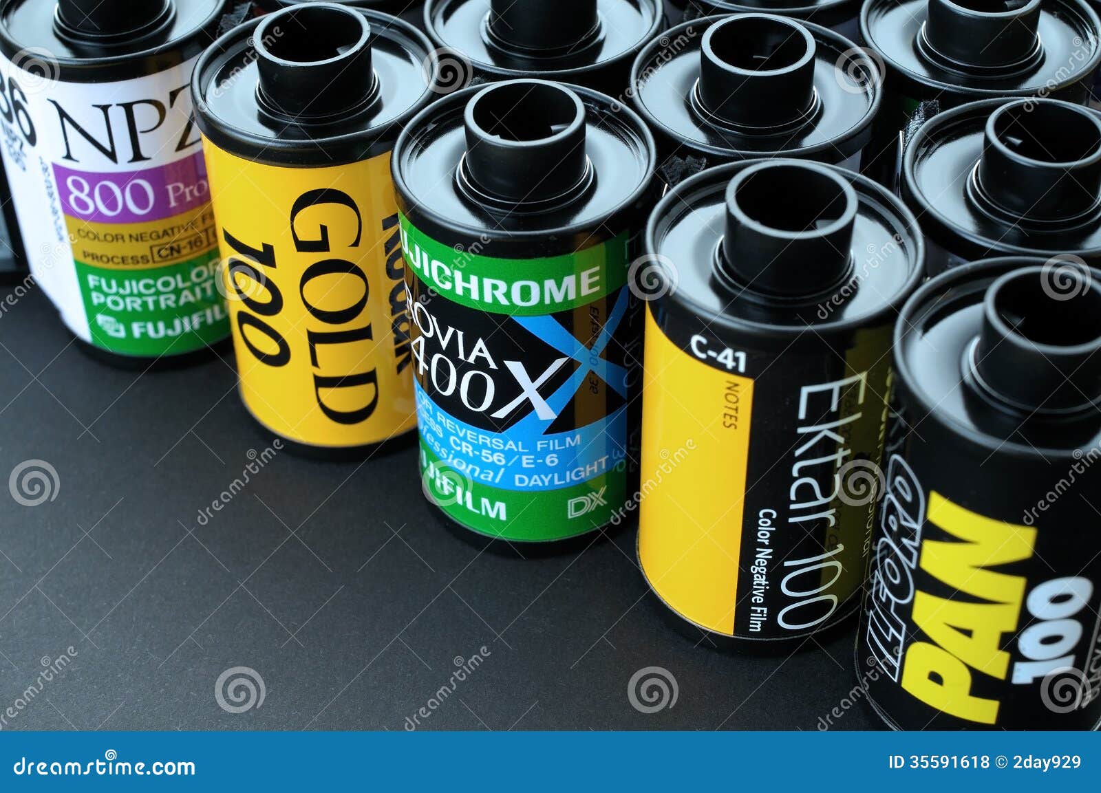 35mm film rolls editorial stock photo. Image of slides - 35591618