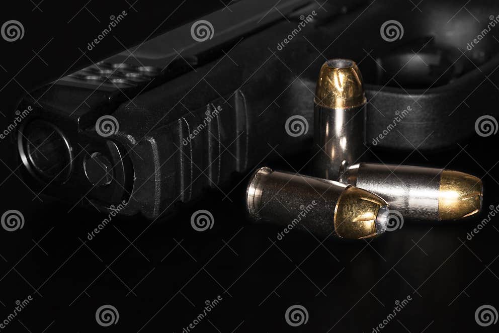 A 45 mm gun stock photo. Image of handgun, outlaw, pistol - 35801182