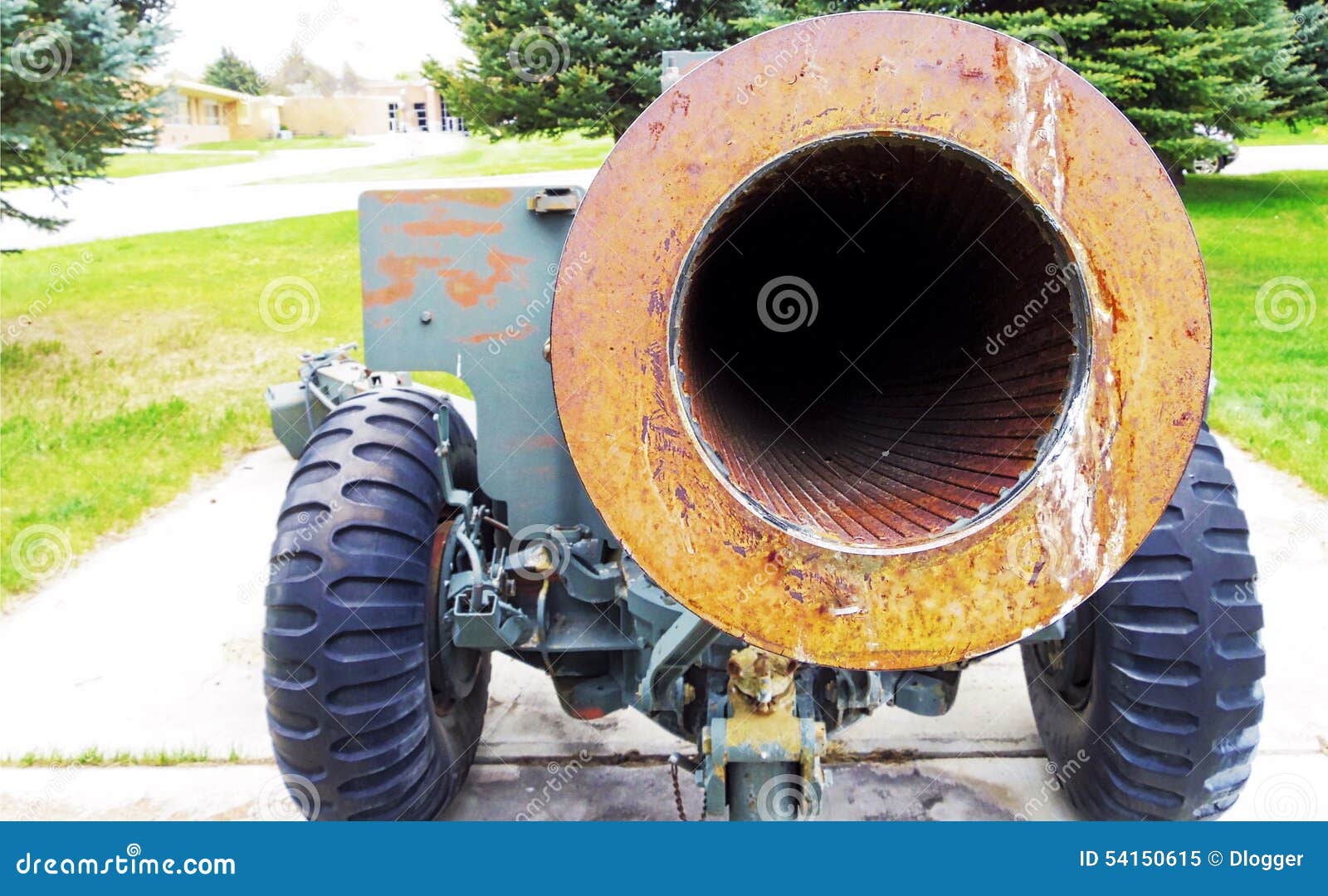 A 155mm howitzer. stock image. Image of 155mm, barrel - 54150615