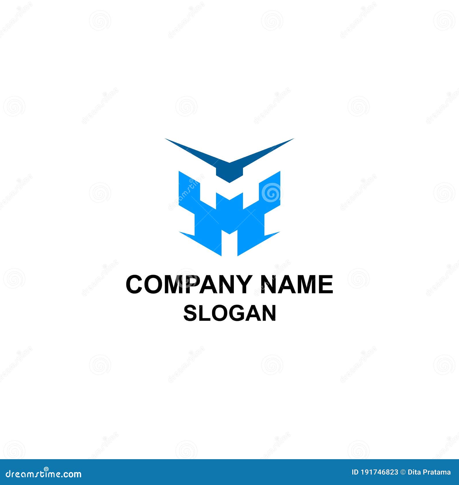 MM Letter Initial Logo, Bold M Letter Below and Negative Space M Letter ...