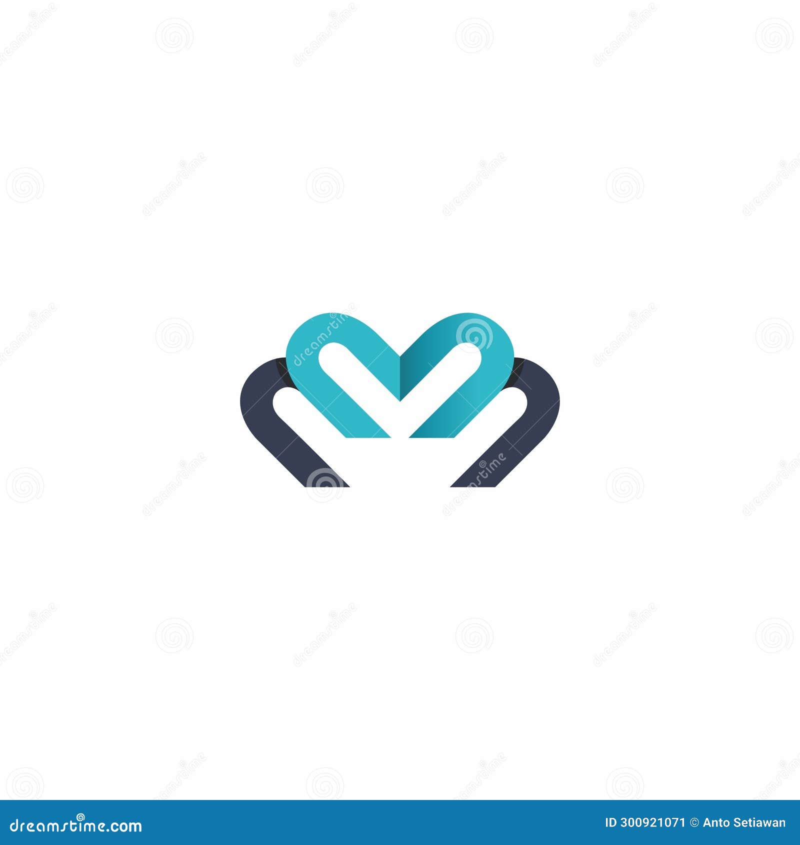 MM Logo Simple. Letter M Love Logo Stock Illustration - Illustration of ...