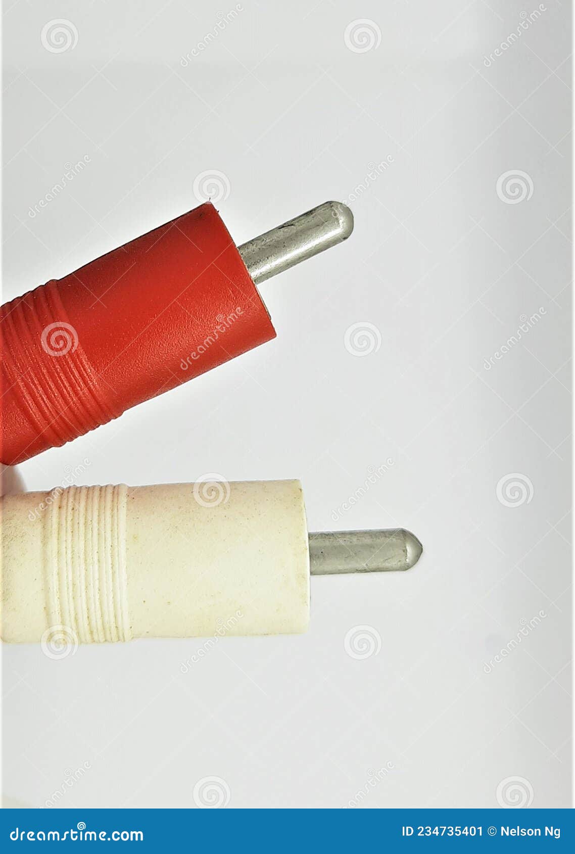 3.5mm Micro Jack and RCA Cable for Audio Data Transmission Stock Image ...